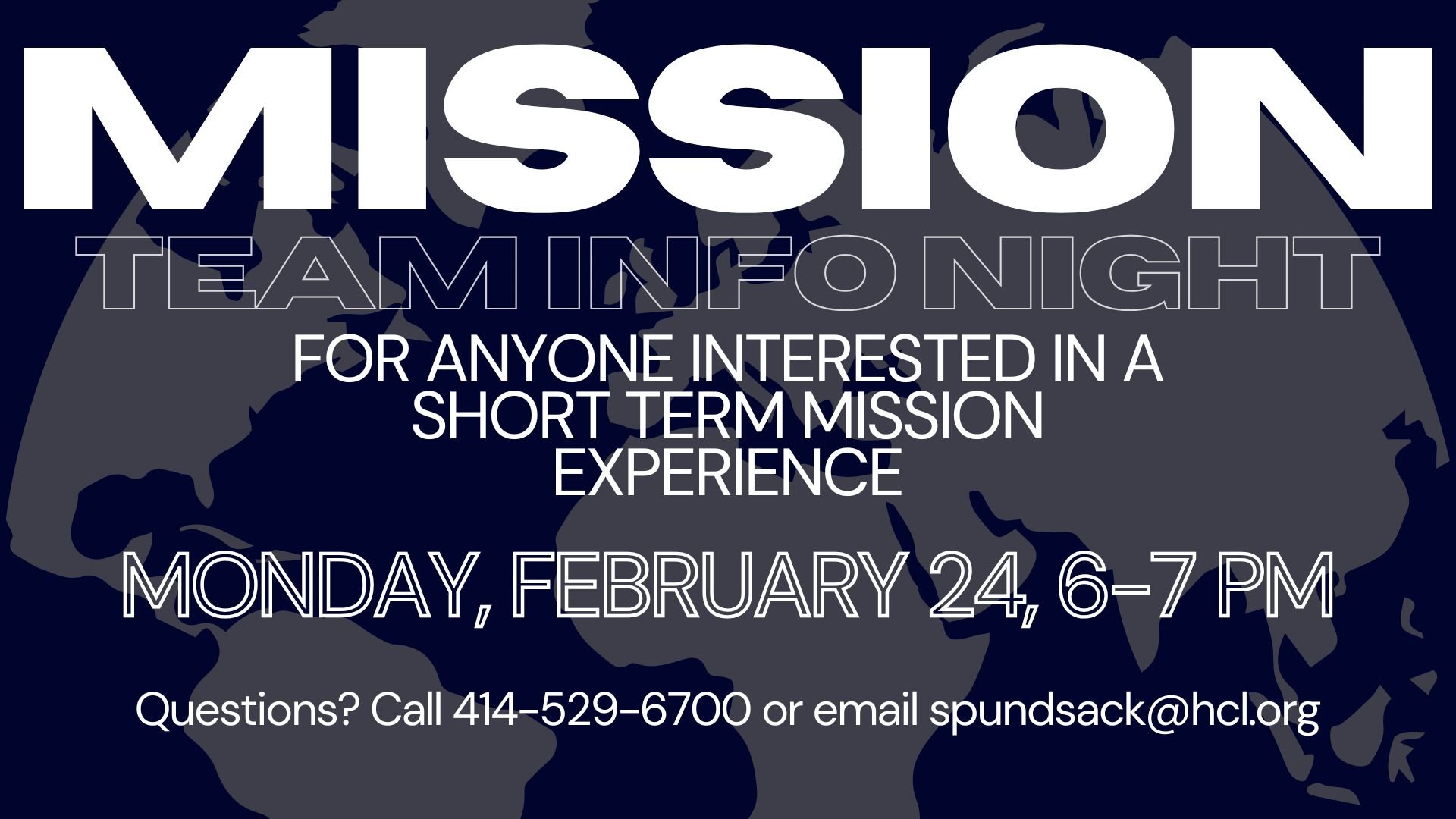 Global — Hales Corners Lutheran Church