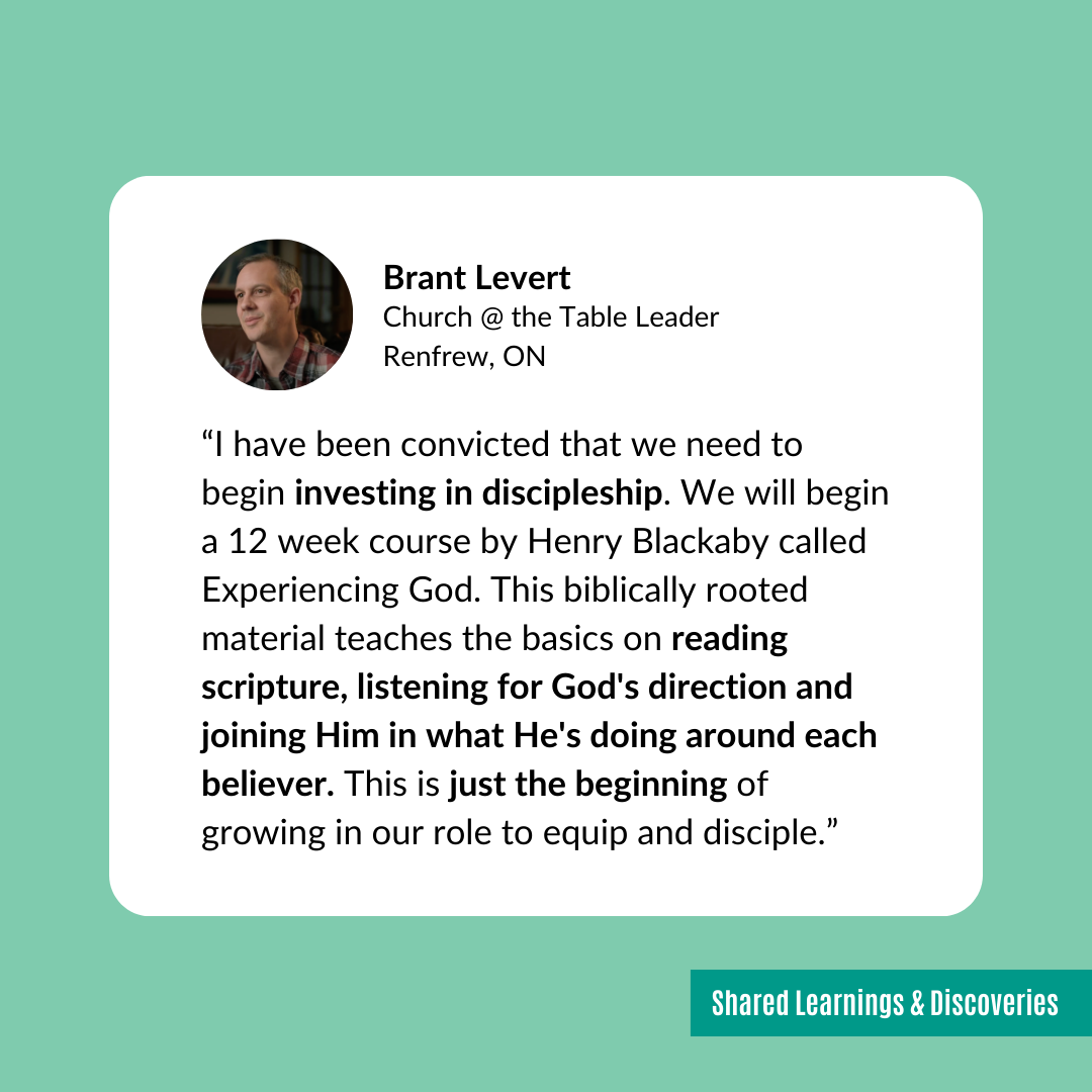 Shared Learnings and Discoveries: How God has been at work across ...