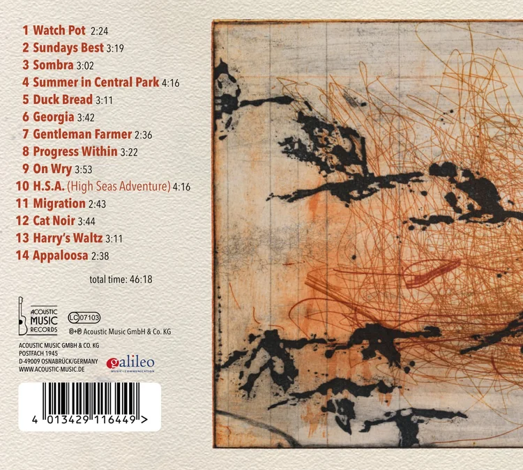 New CD Migration 14 instrumental pieces for the solo guitar. — Eric Lugosch