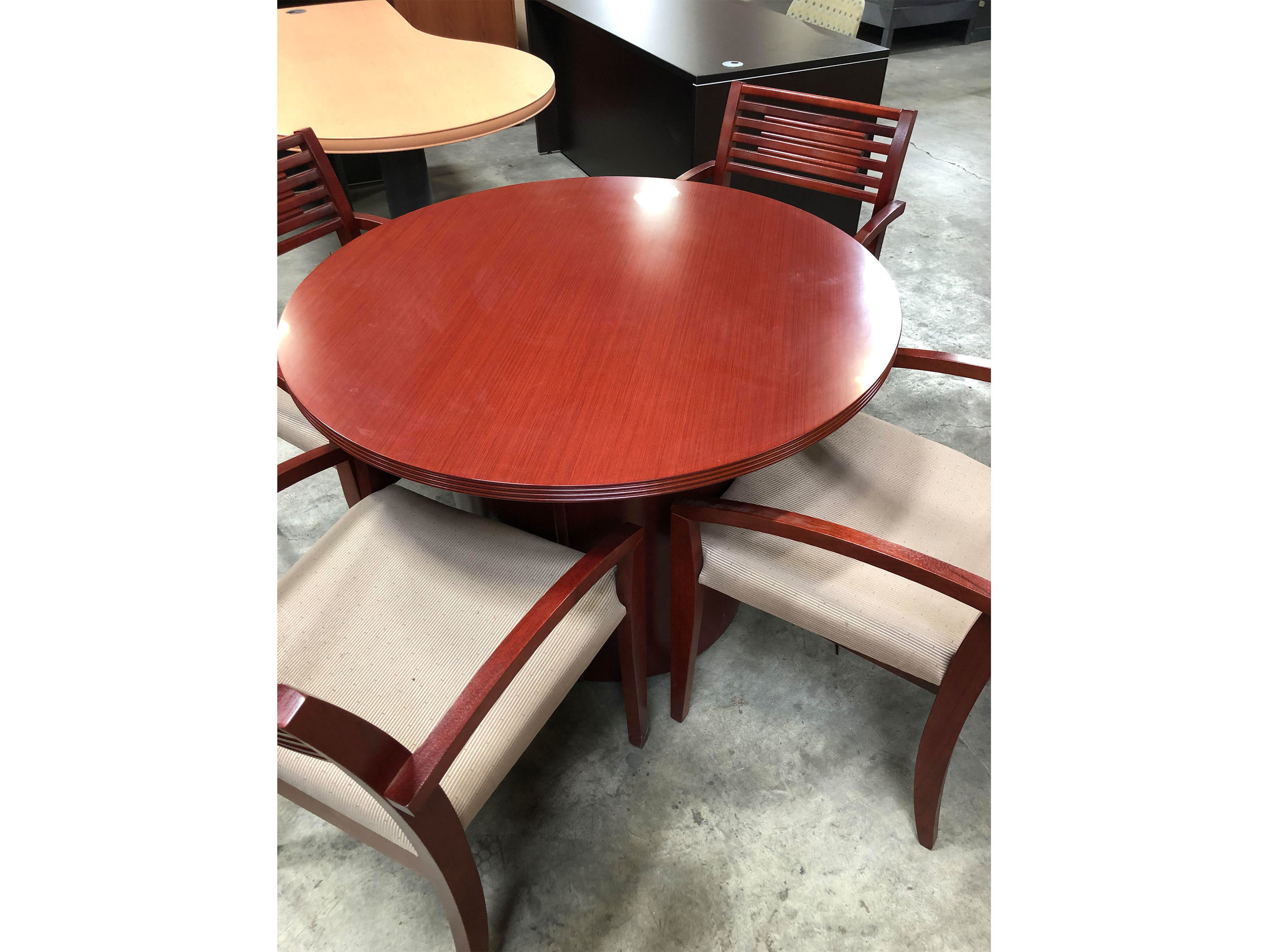 Cherry Laminate Break Room Tables — Dynamic Office Services