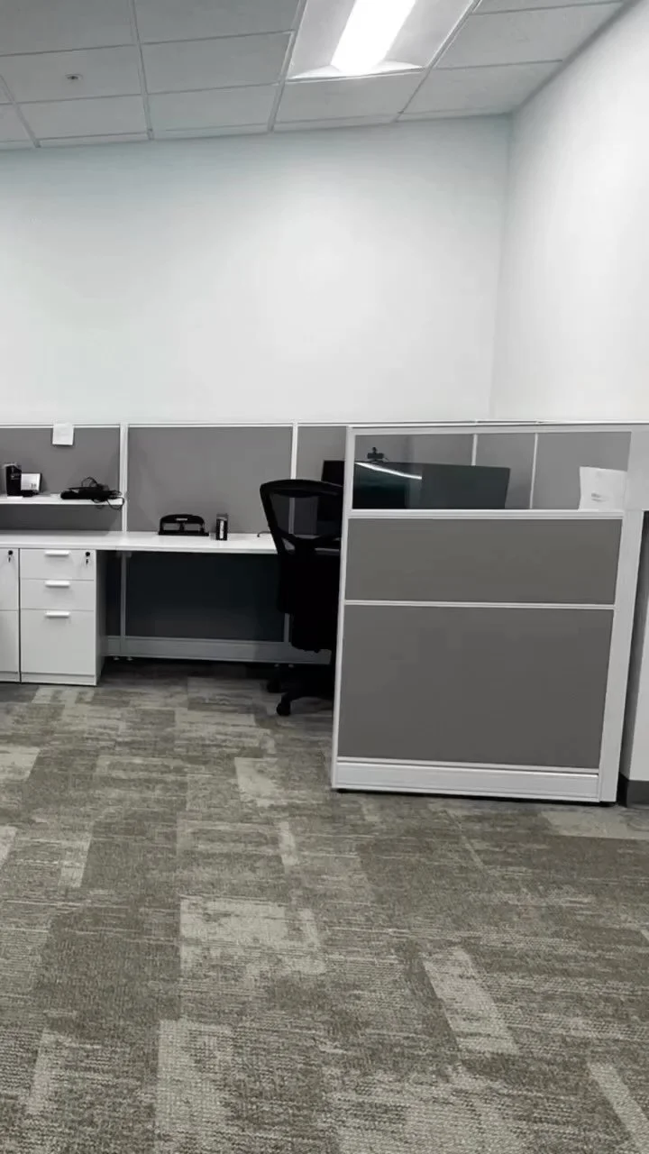 K Series Modern Glass Front Desk — Dynamic Office Services