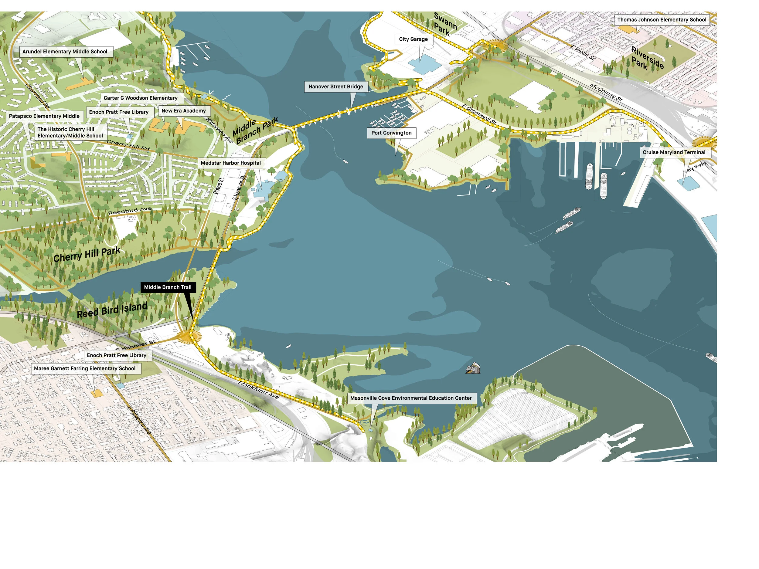 Baltimore Greenway Trails Network — Unknown Studio