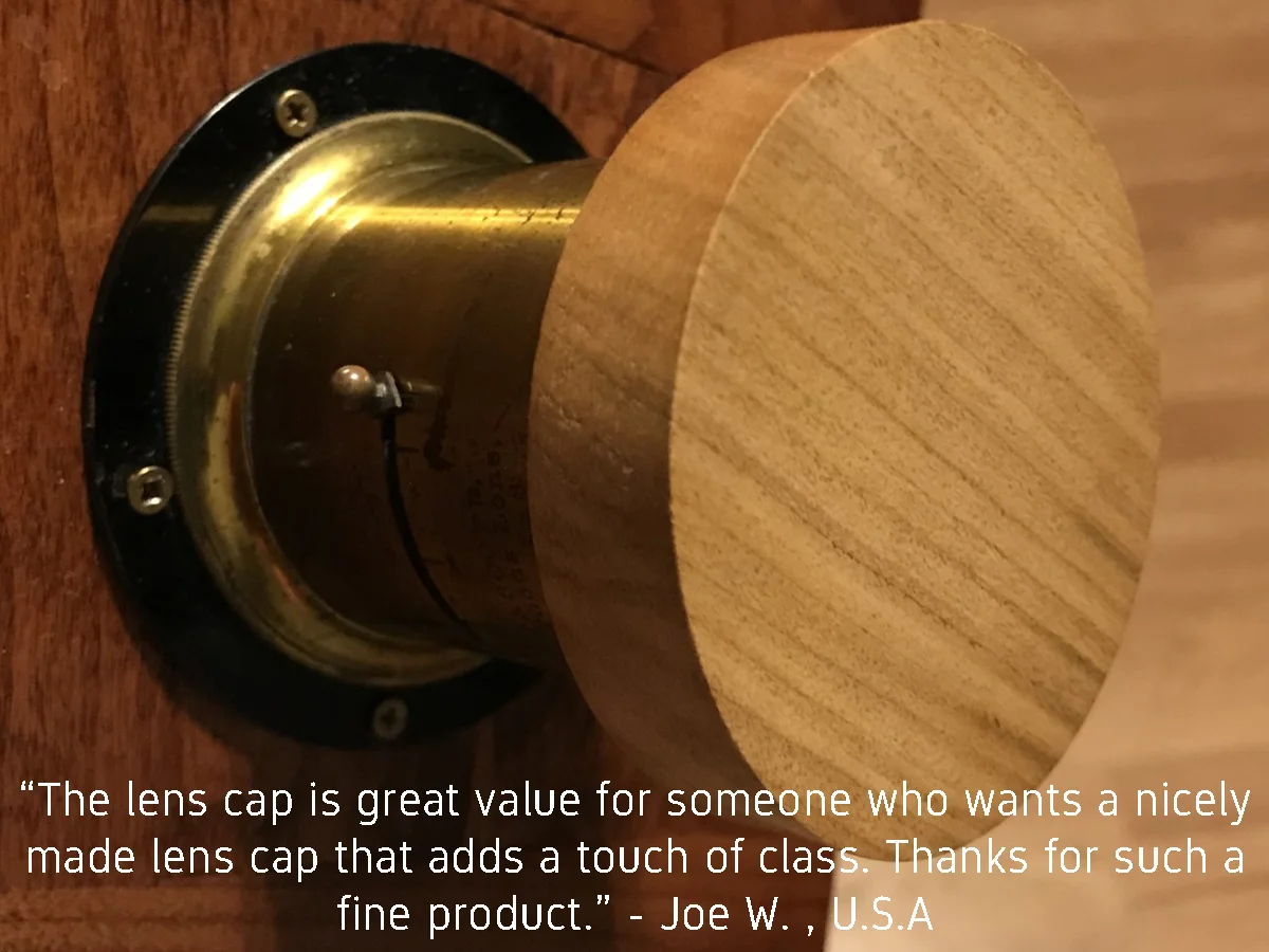 Wooden Lens Caps for Antique and Vintage Brass Lenses — BURLEY CAMERAS