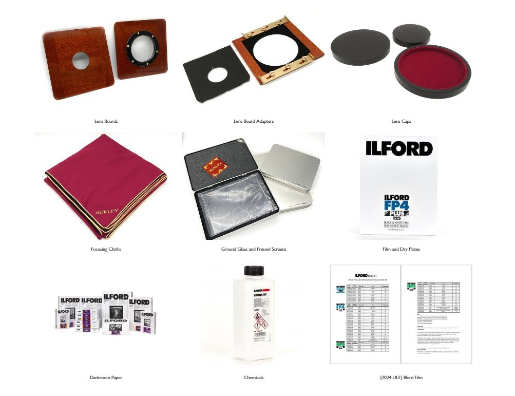 BURLEY CAMERAS - Accessories for Film and Plate Photography