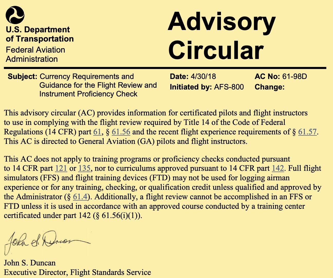 Flight Review — Aviator Zone Academy, LLC