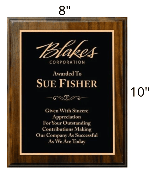 Elevated Engravings - Walnut Wood Plaque