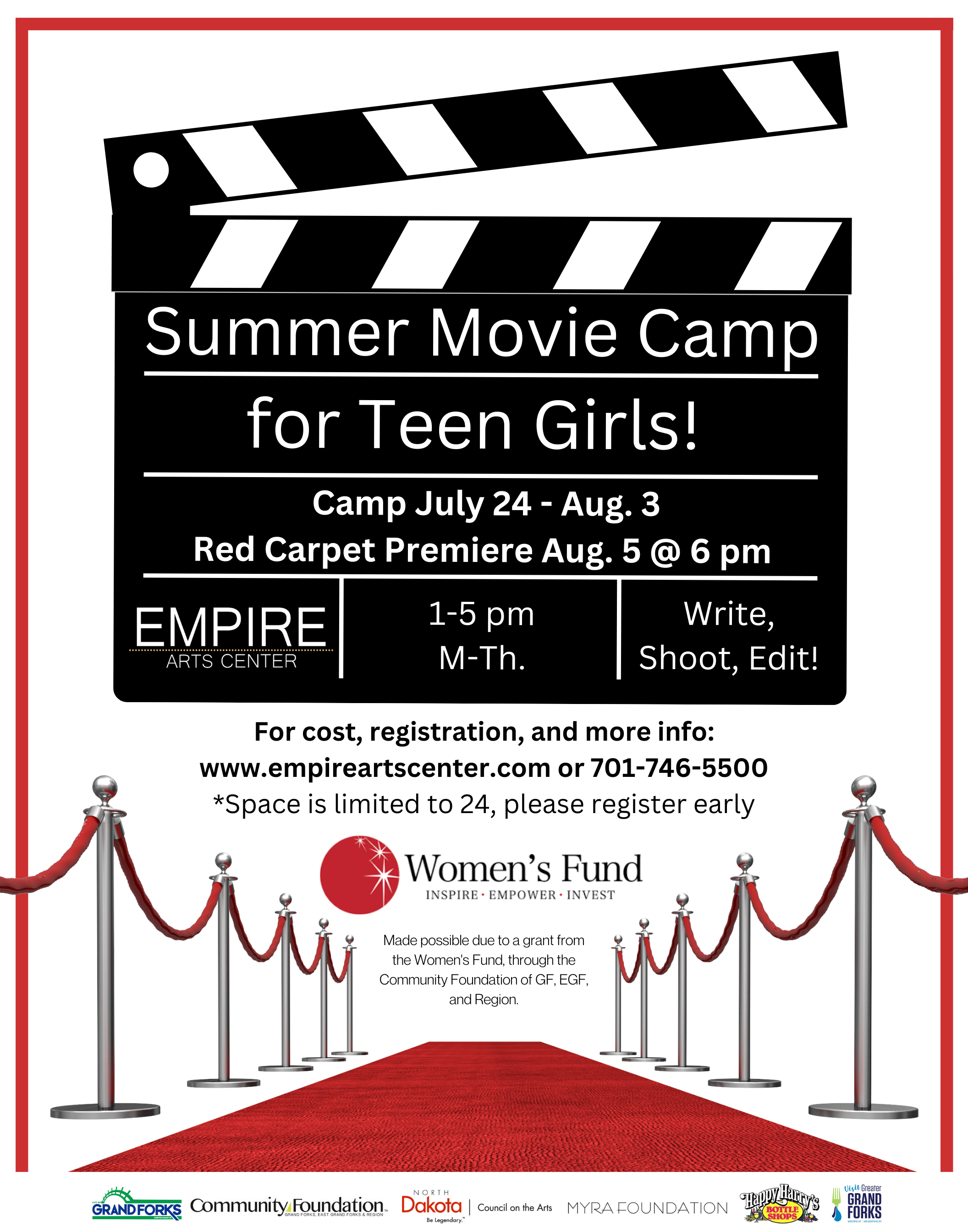 Summer Movie Camp for Teen Girls — Empire Arts Center