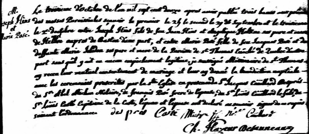 Jonathan Haynes (who became "Joseph Hinse") & Marie Pausé — The French ...