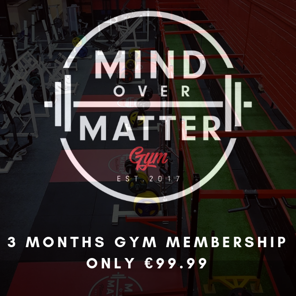 3 Months Gym membership — Mind Over Matter Gym