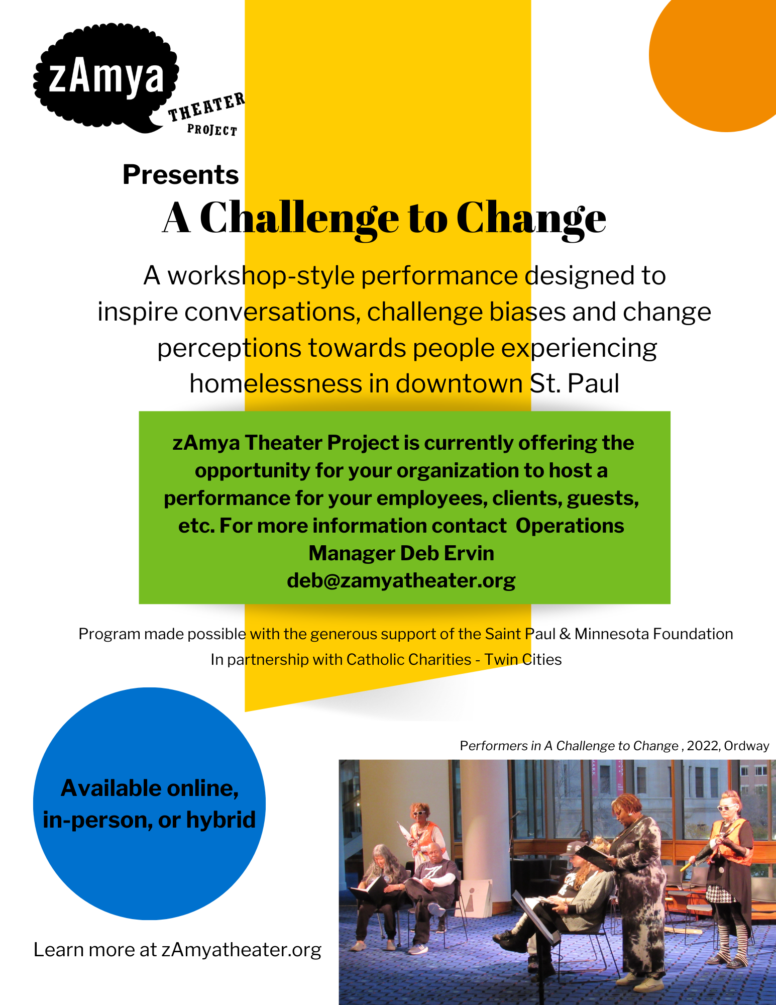 A Challenge To Change — zAmya Theater
