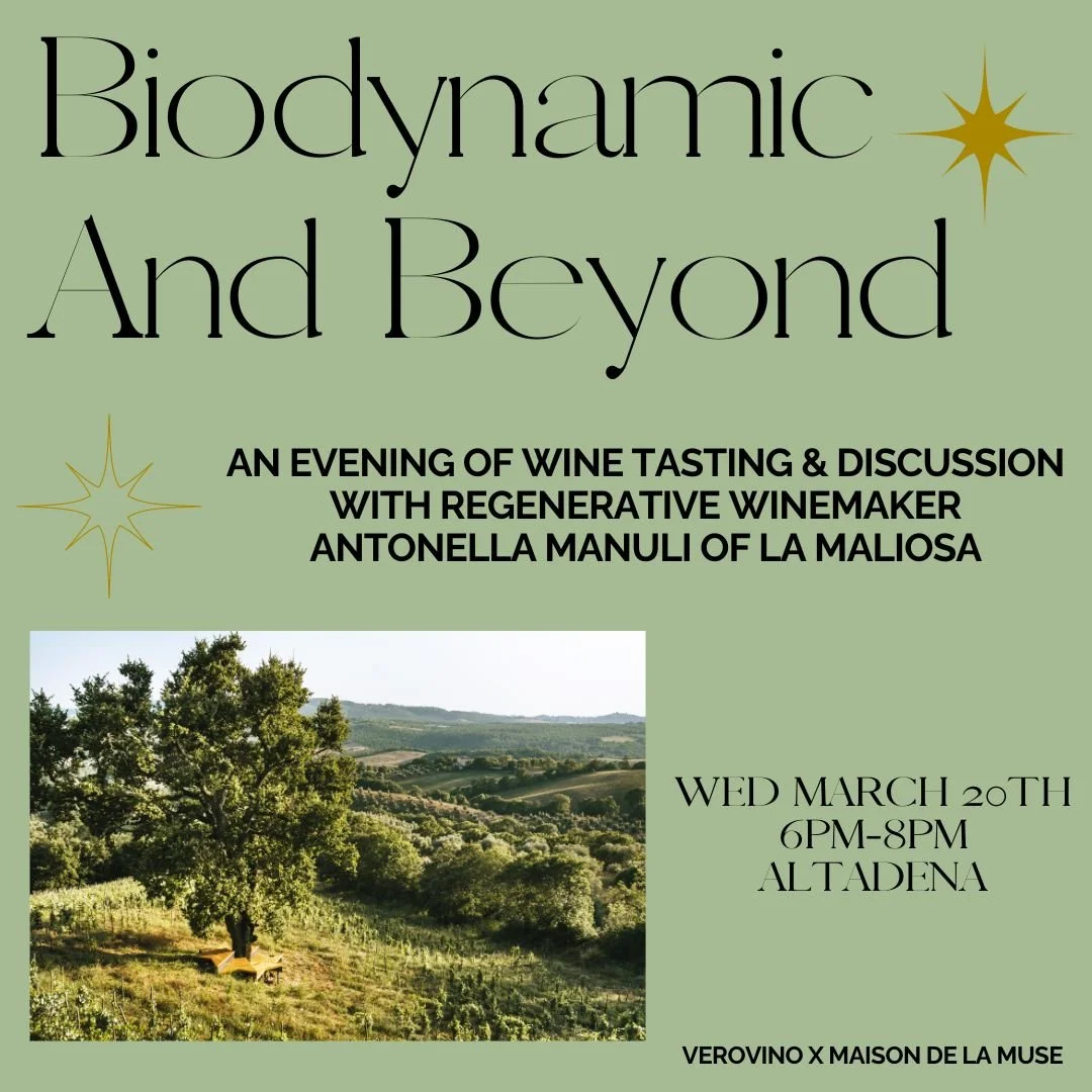 Biodynamic & Beyond: An Evening with Regenerative Winemaker Antonella Manuli at Maison de la ...