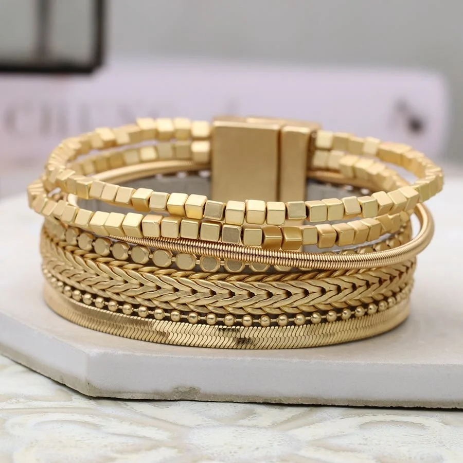 Gold Multi Chain Bracelet