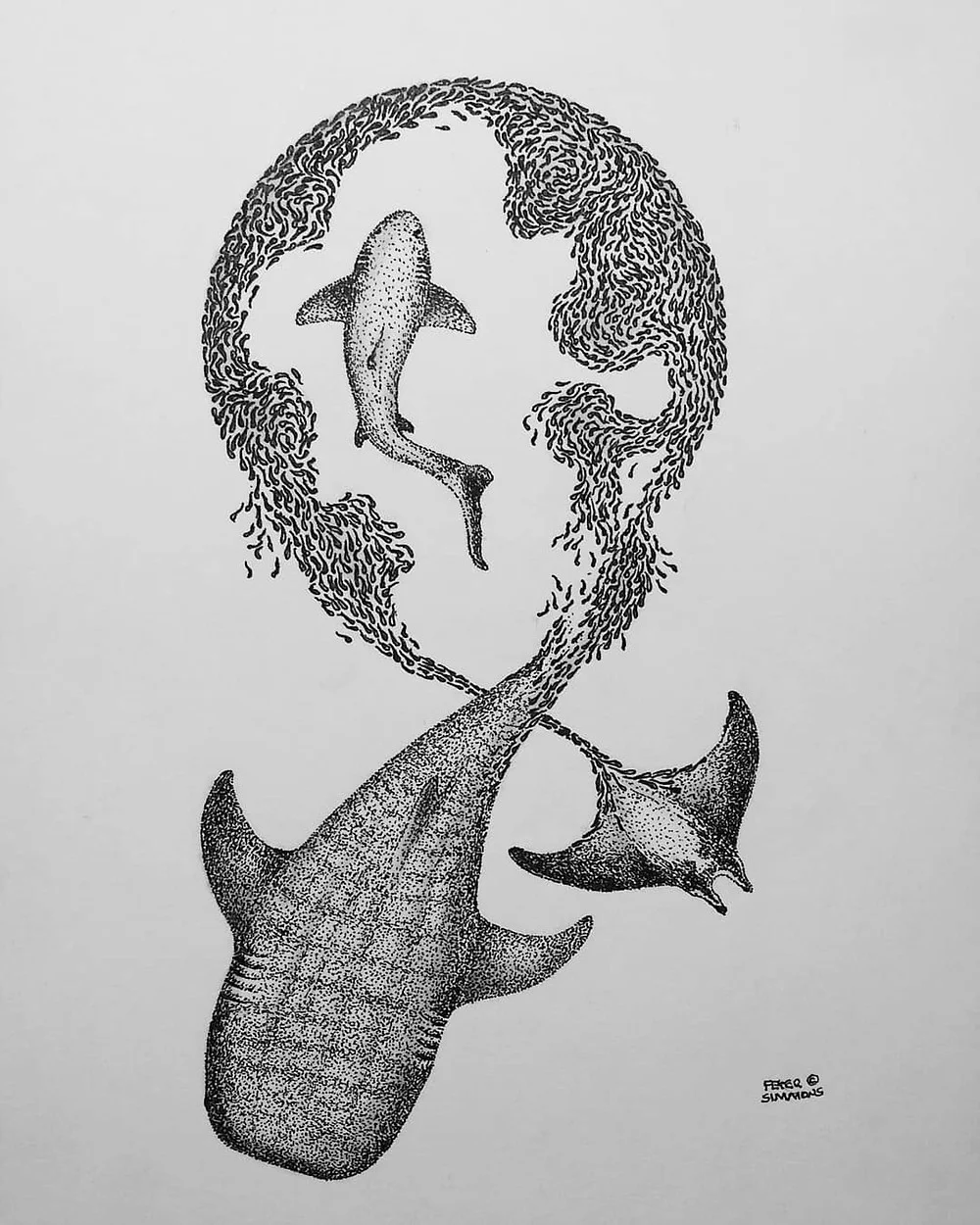 7 Ocean Artists Turning Sharks into Art — The Marine Diaries