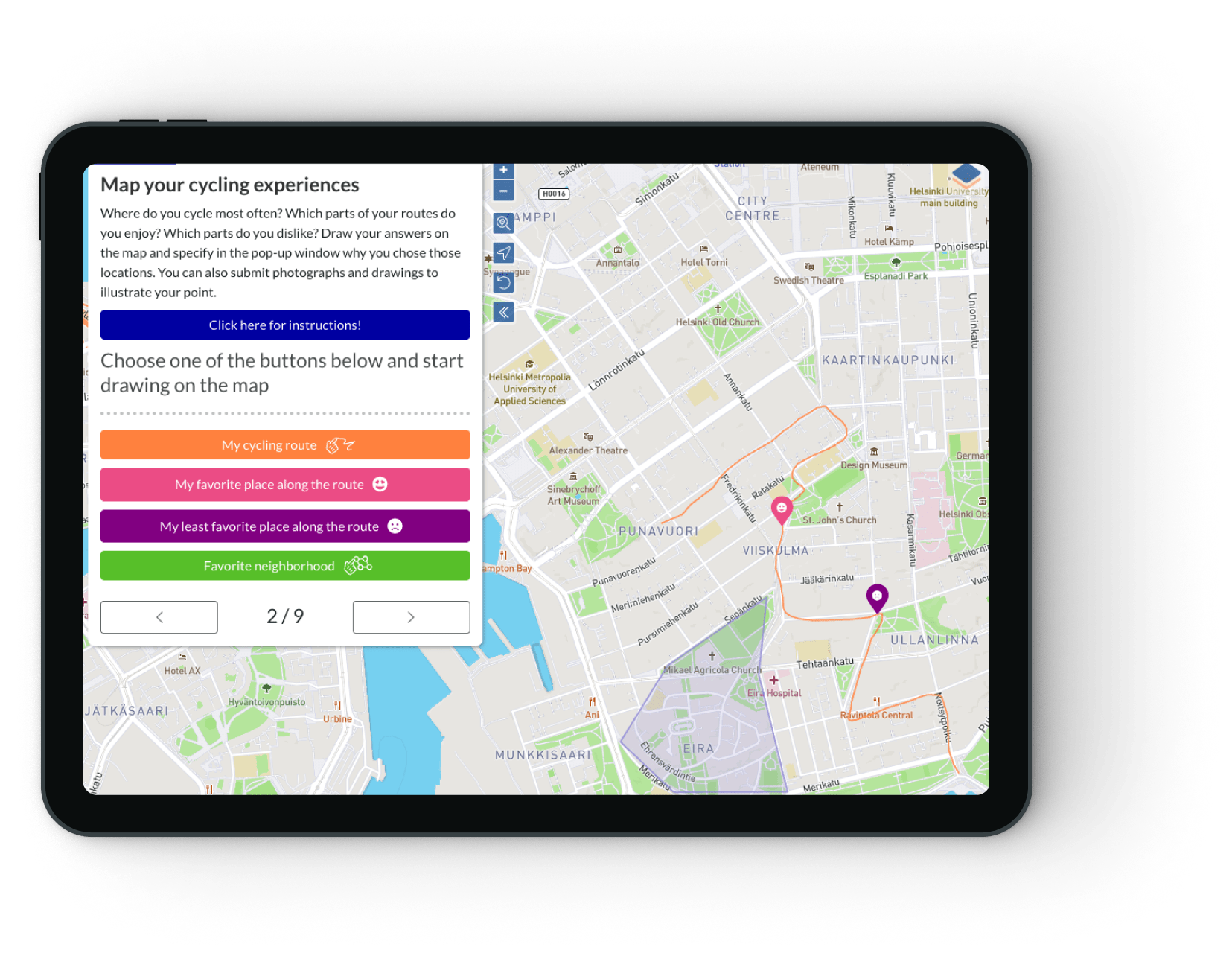 Interactive Mapping Tools for Citizen Engagement — Maptionnaire