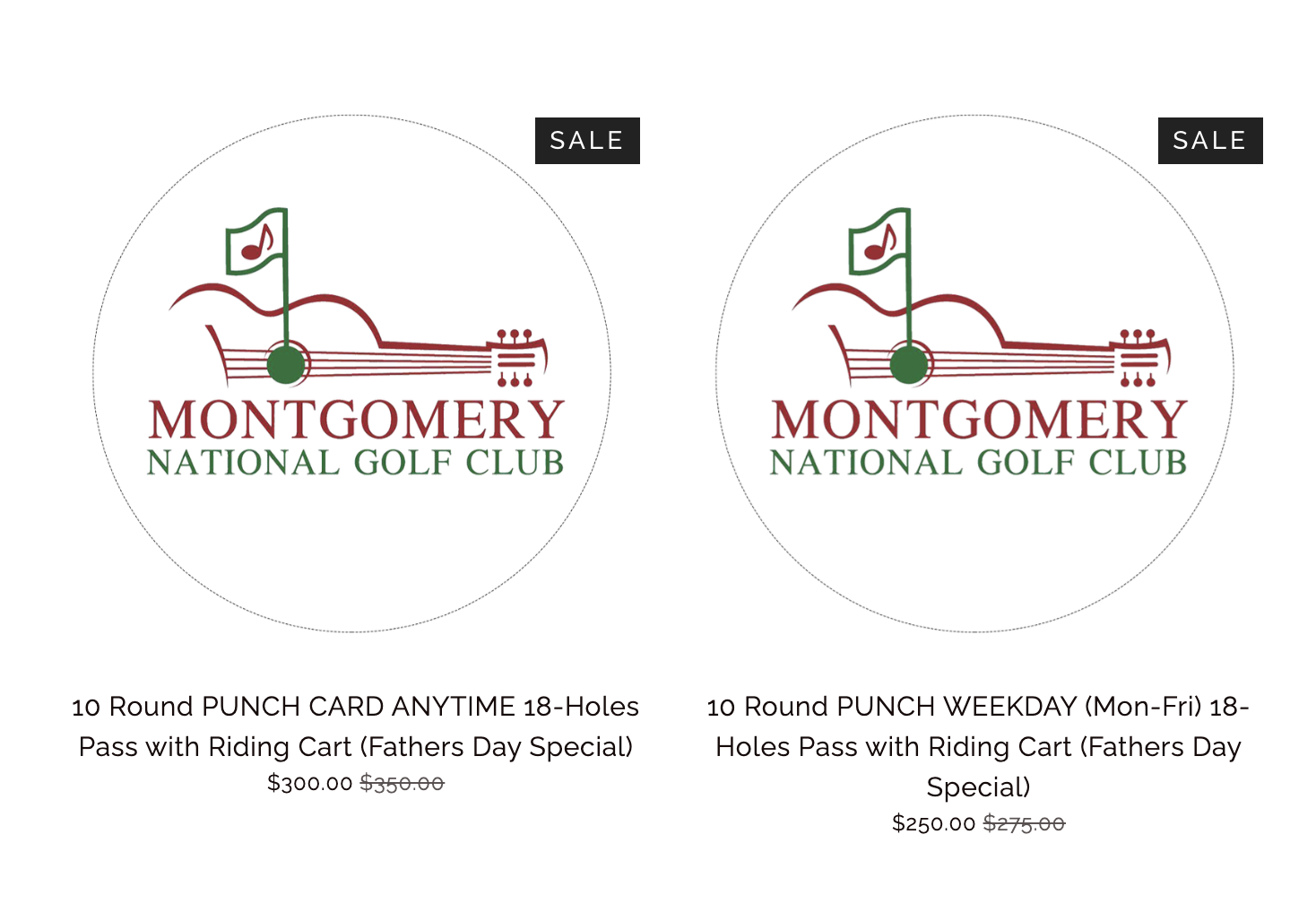 Fathers Day Special on 10 Round Punch Cards — Montgomery National Golf ...