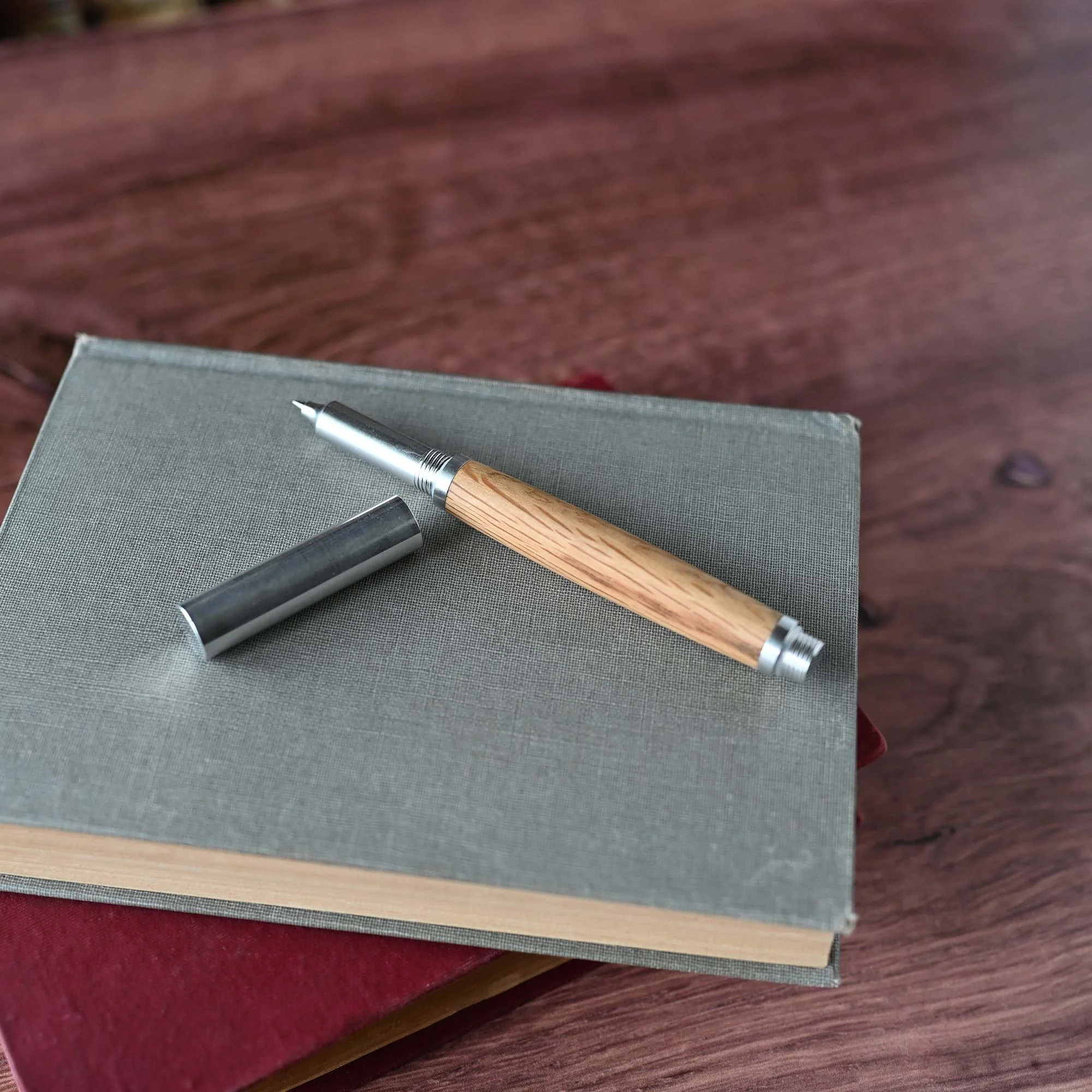Raw Metal Rollerball Pen — Lathe and Quill