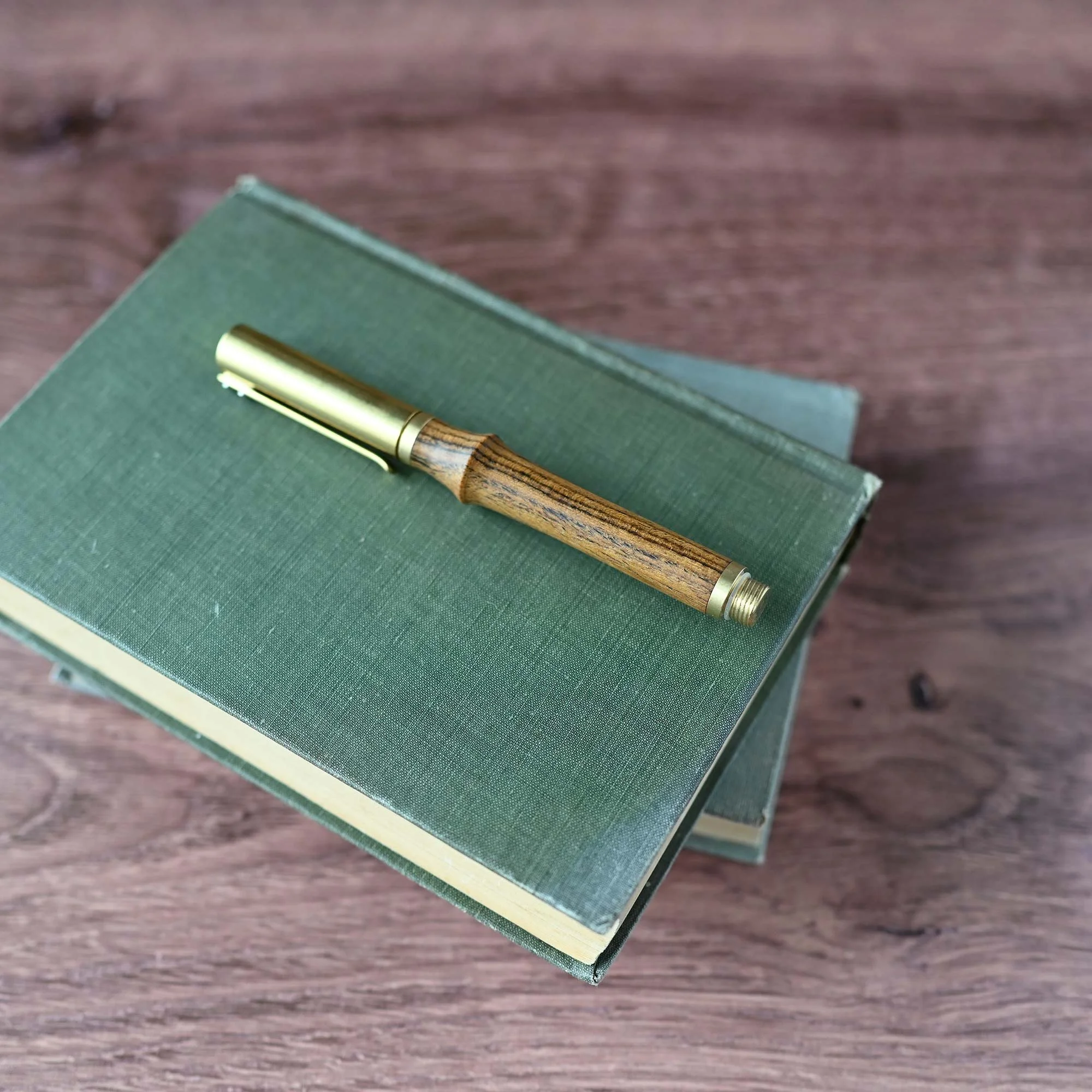 Raw Metal Rollerball Pen — Lathe and Quill