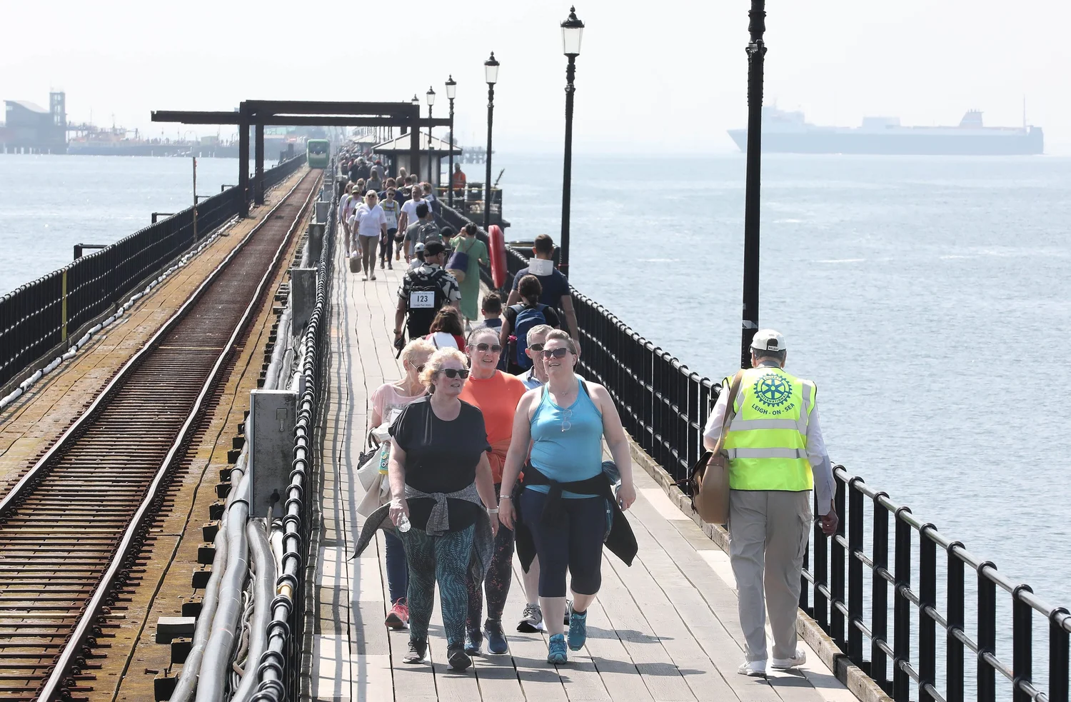 LEIGH ROTARY SOUTHEND PIER WALK — STEVE BRADING