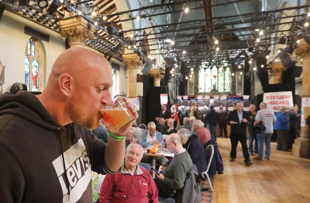 BEER FESTIVAL AT COLCHESTER ART CENTRE — STEVE BRADING