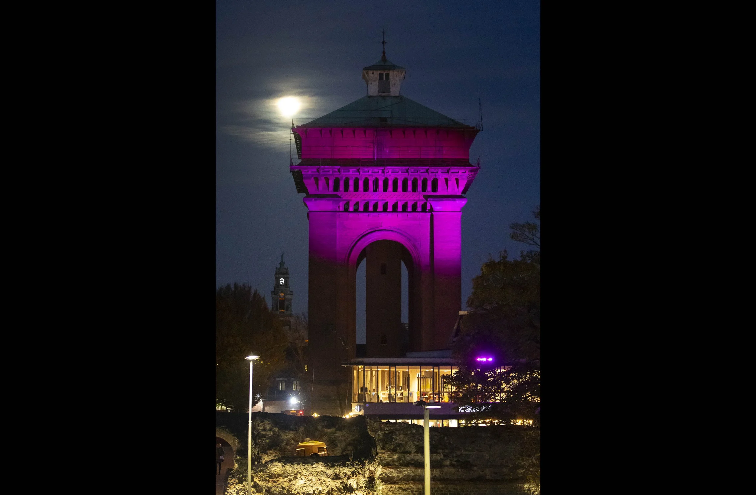 COLCHESTER AT NIGHT WITH BOTH NATURAL AND MAN MADE LIGHT — STEVE BRADING