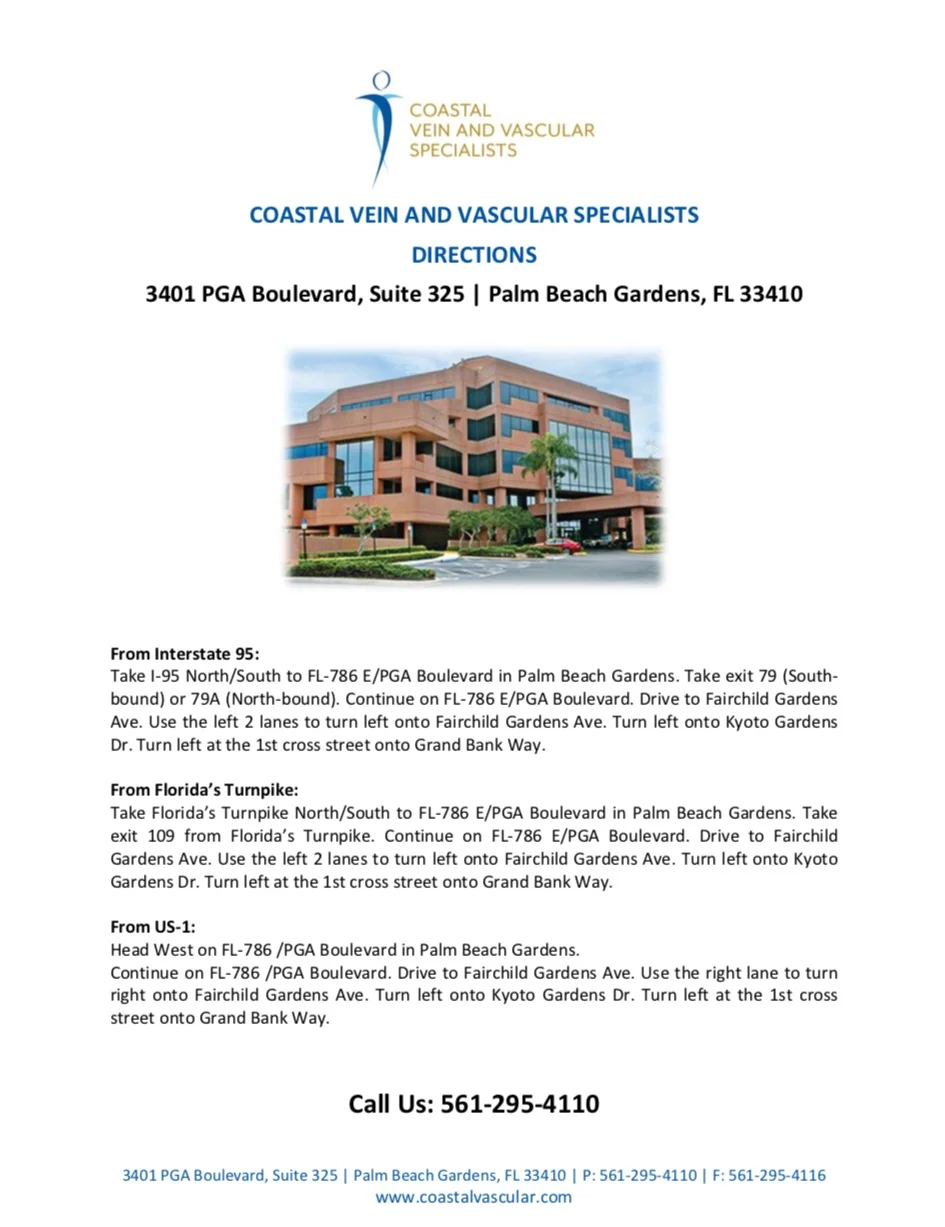 Patient Forms | Coastal Vein and Vascular Specialists