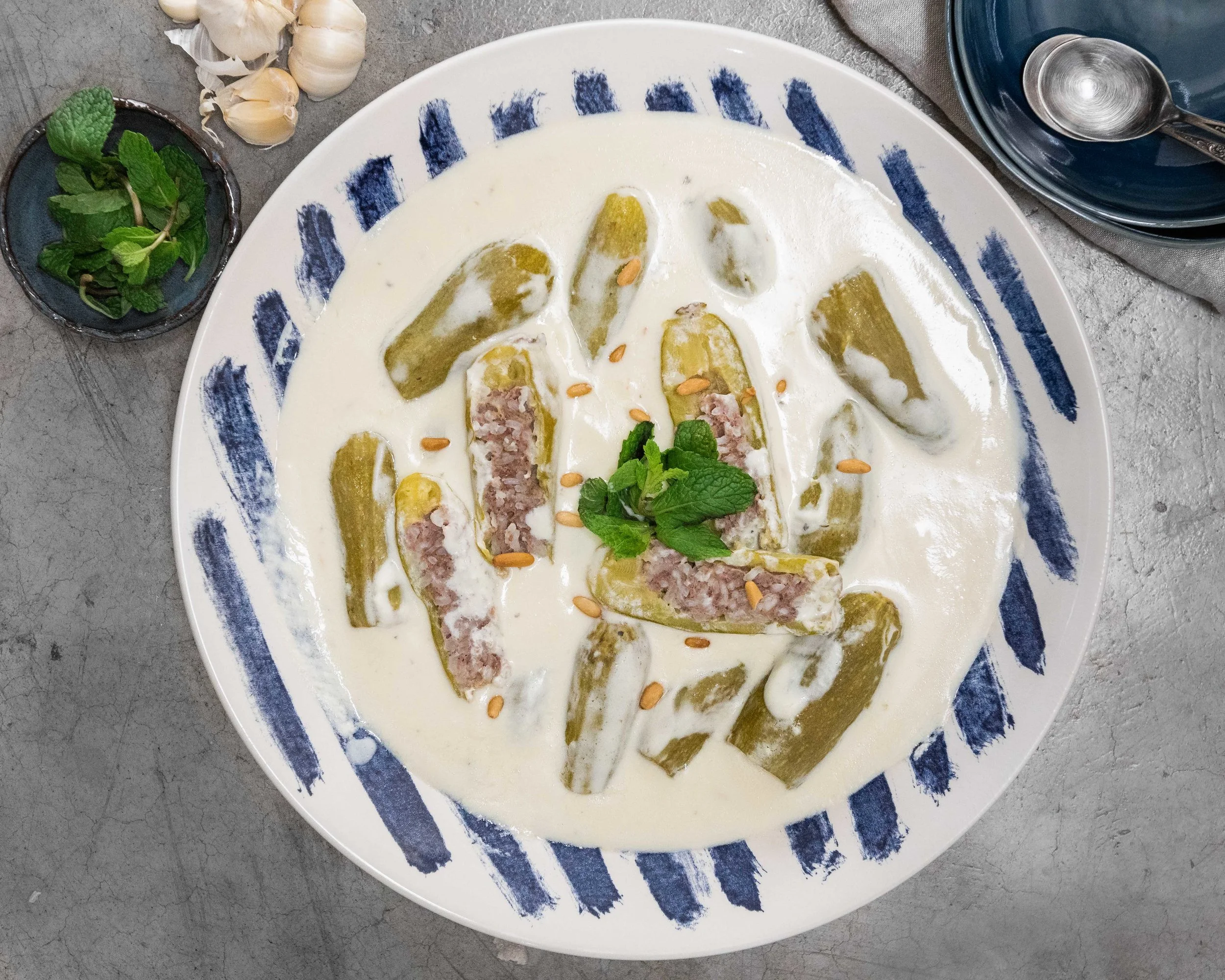 Ramadan Project: Kousa bil Laban (Stuffed Squash in Yogurt Sauce ...