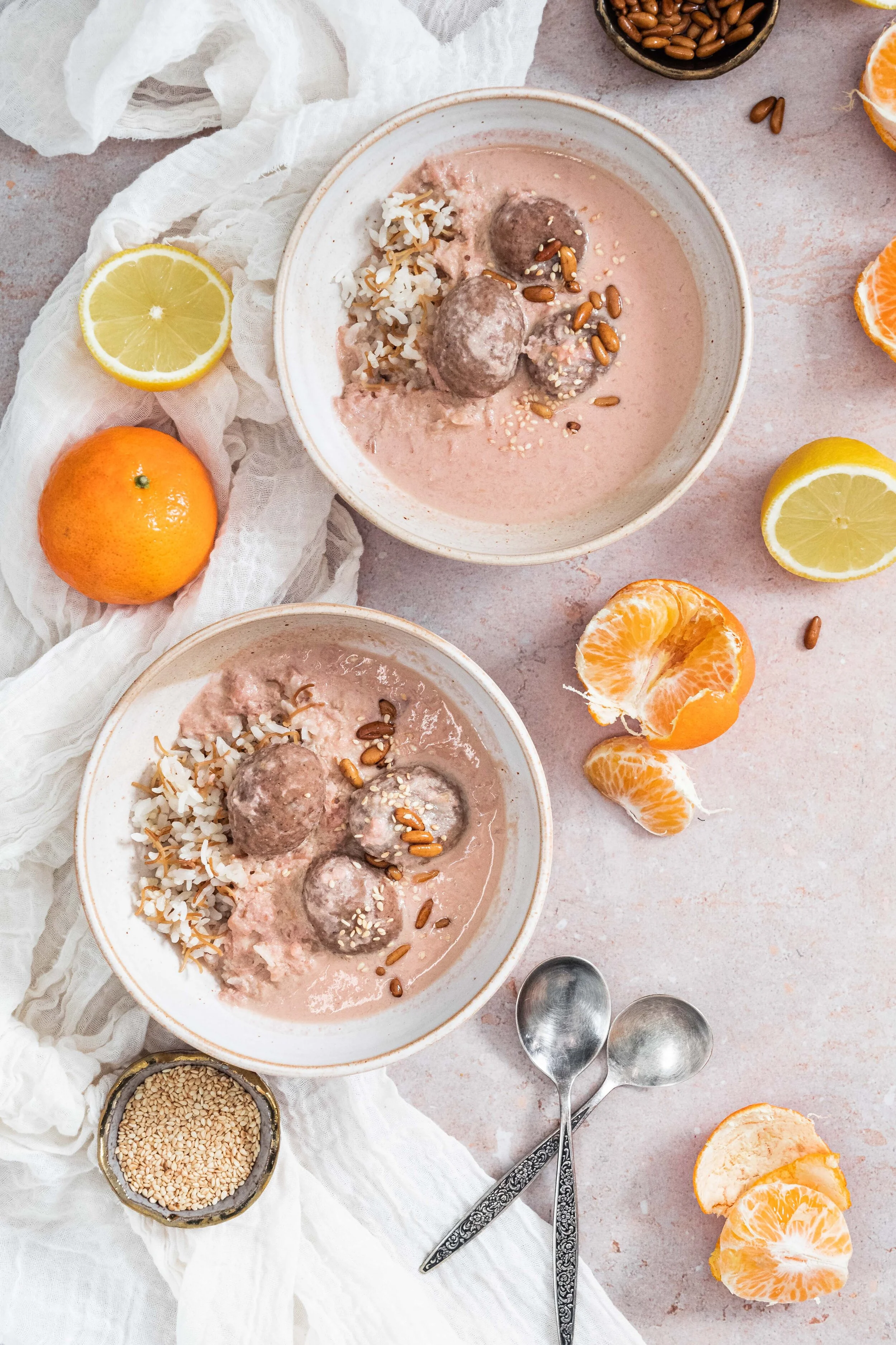 Kibbeh Arnabieh (Kibbeh in Tahini Citrus Sauce) — Omayah Cooks ...