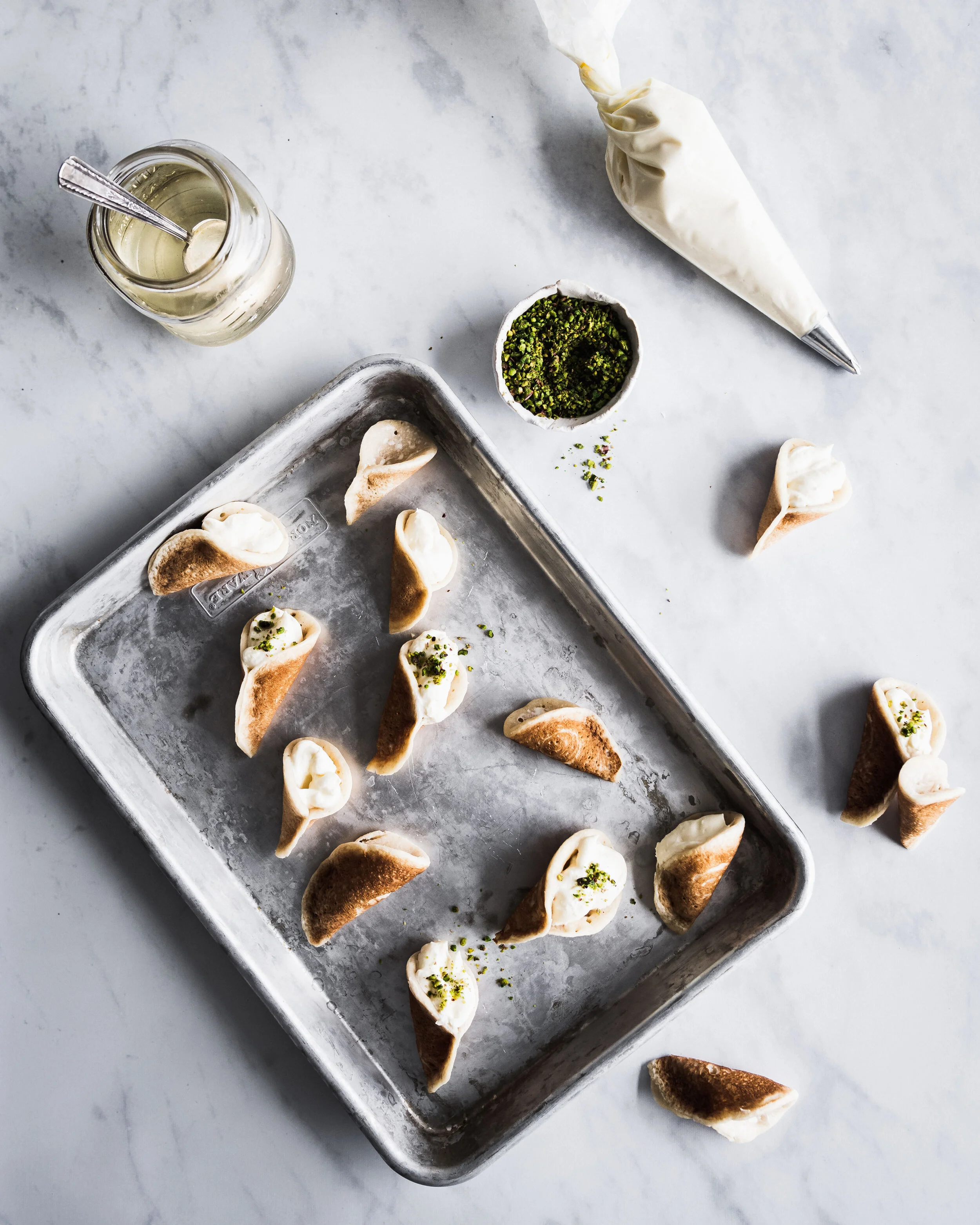 Qatayef Asafiri (Cream-Filled Bird Pancakes) — Omayah Cooks // Syrian ...