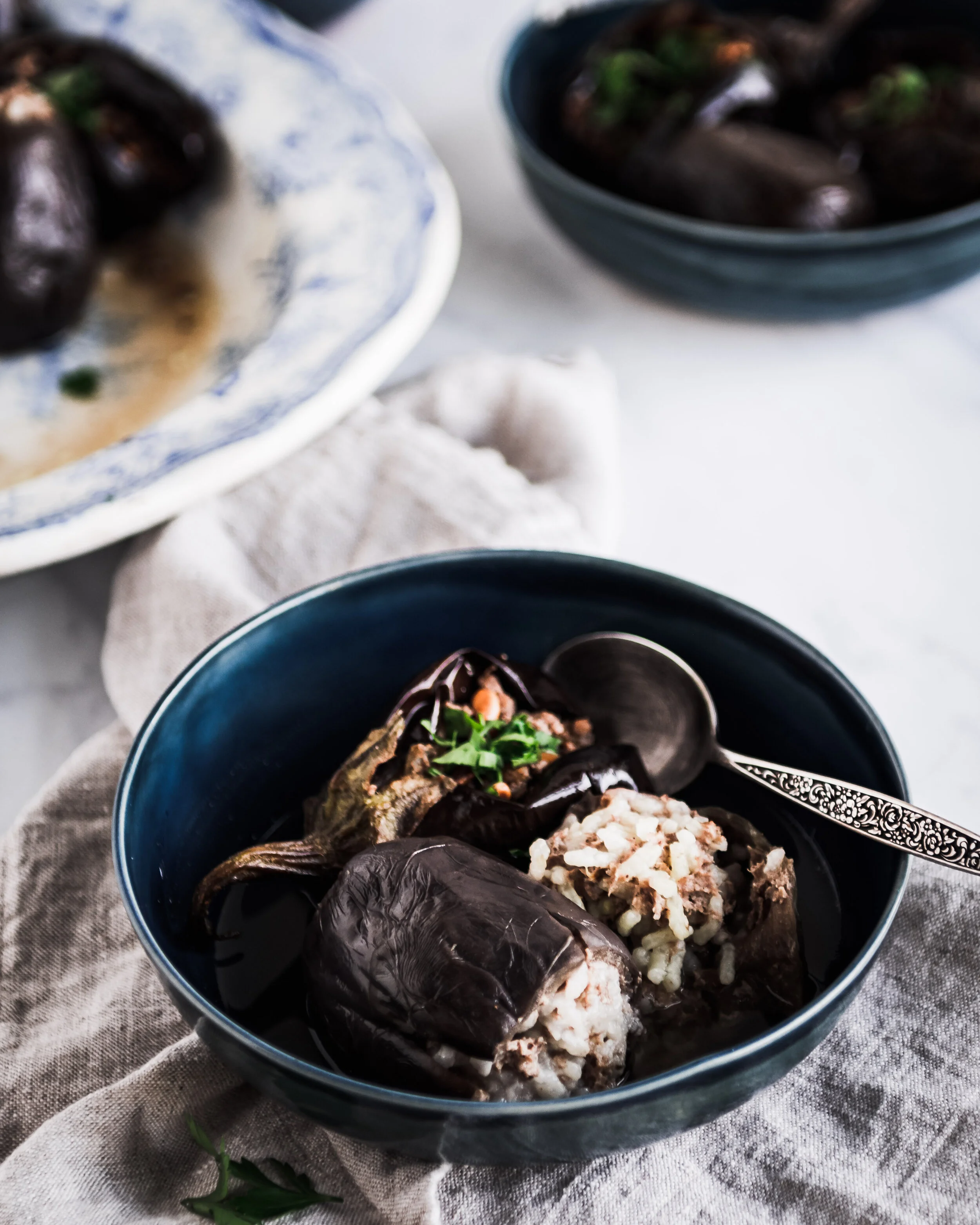 Mnazeleh ou Mahshi, or Stuffed Eggplant Two Ways — Omayah Cooks ...
