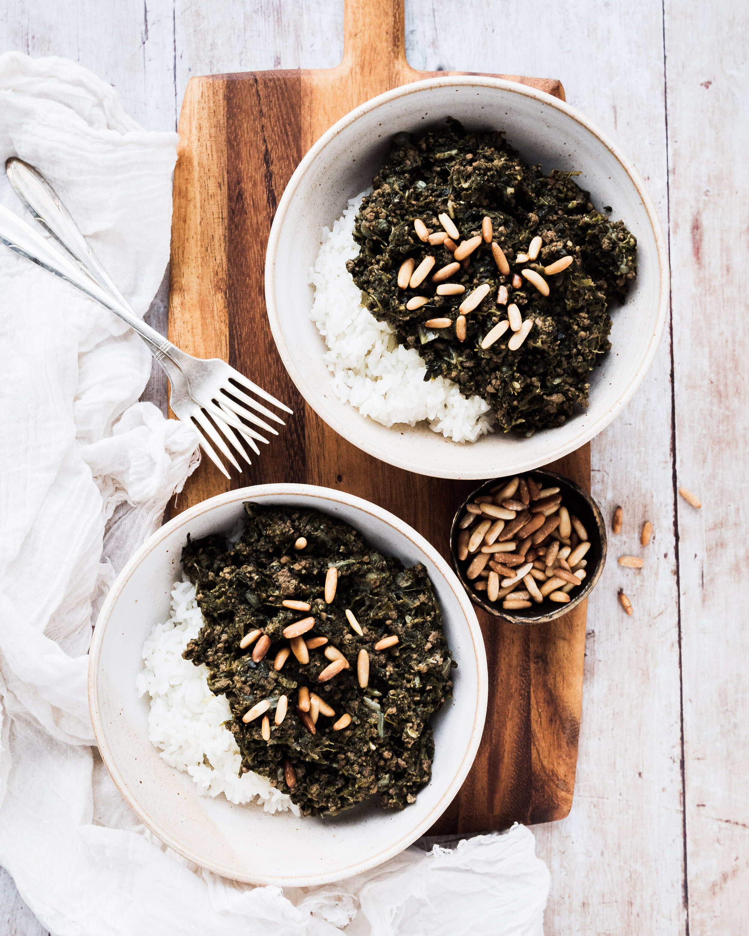 Stewed Spinach with Ground Meat and Rice (Sabanekh ou Ruz) — Omayah ...