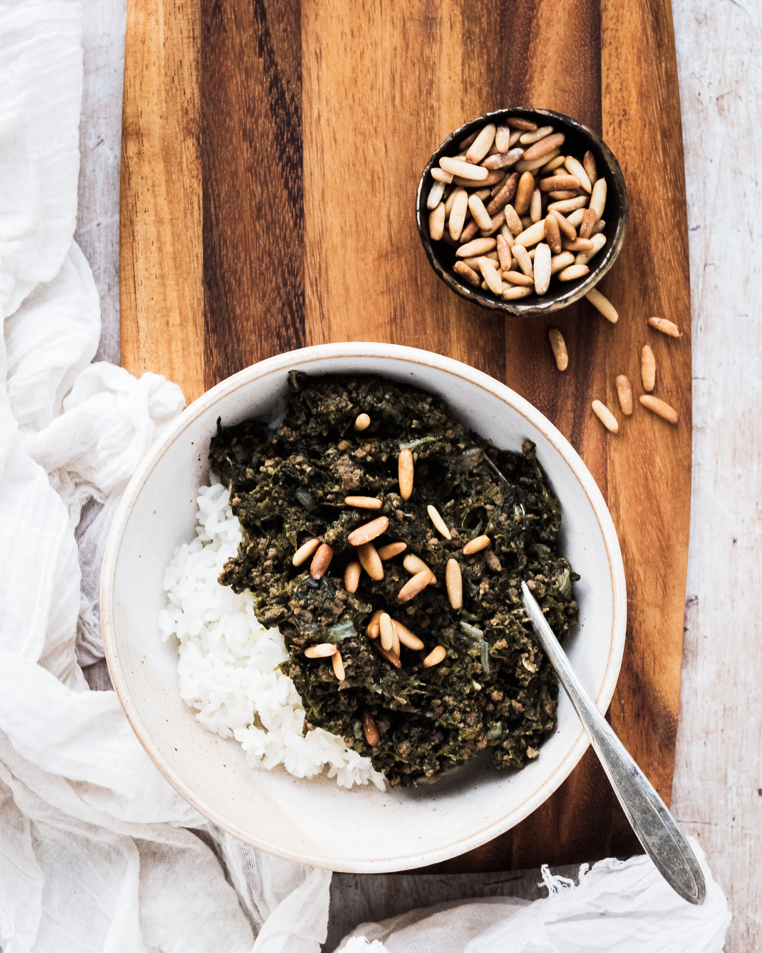 Stewed Spinach with Ground Meat and Rice (Sabanekh ou Ruz) — Omayah ...