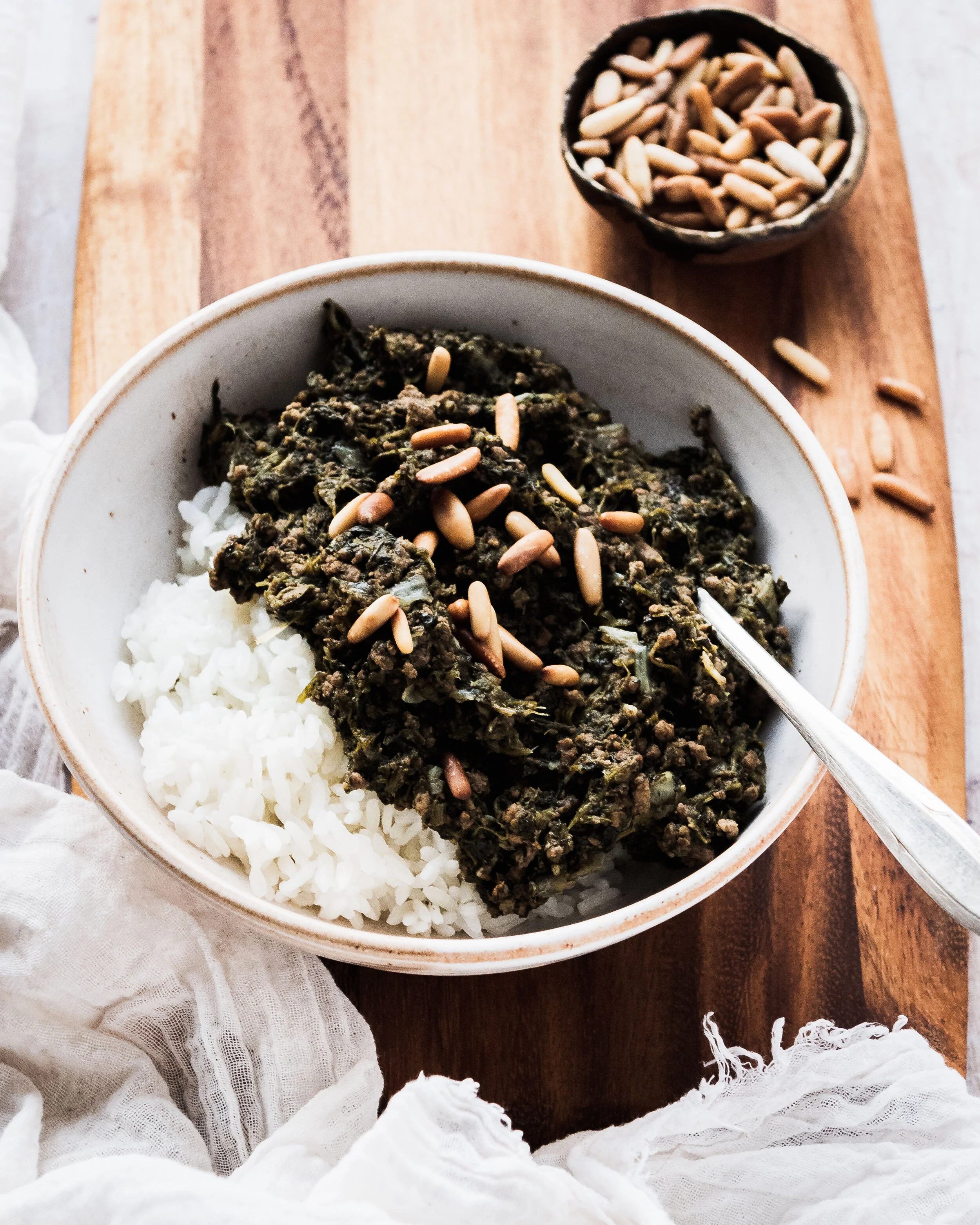 Stewed Spinach with Ground Meat and Rice (Sabanekh ou Ruz) — Omayah ...