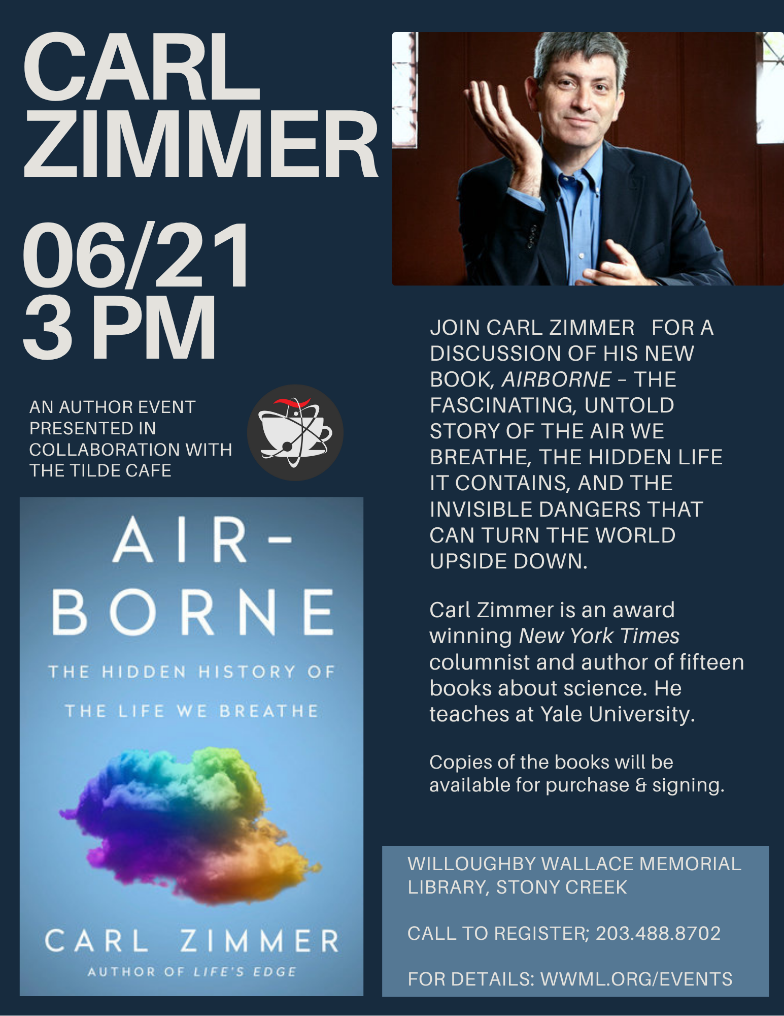 Carl Zimmer on his new book AirBorne: The Hidden History of the Life We ...