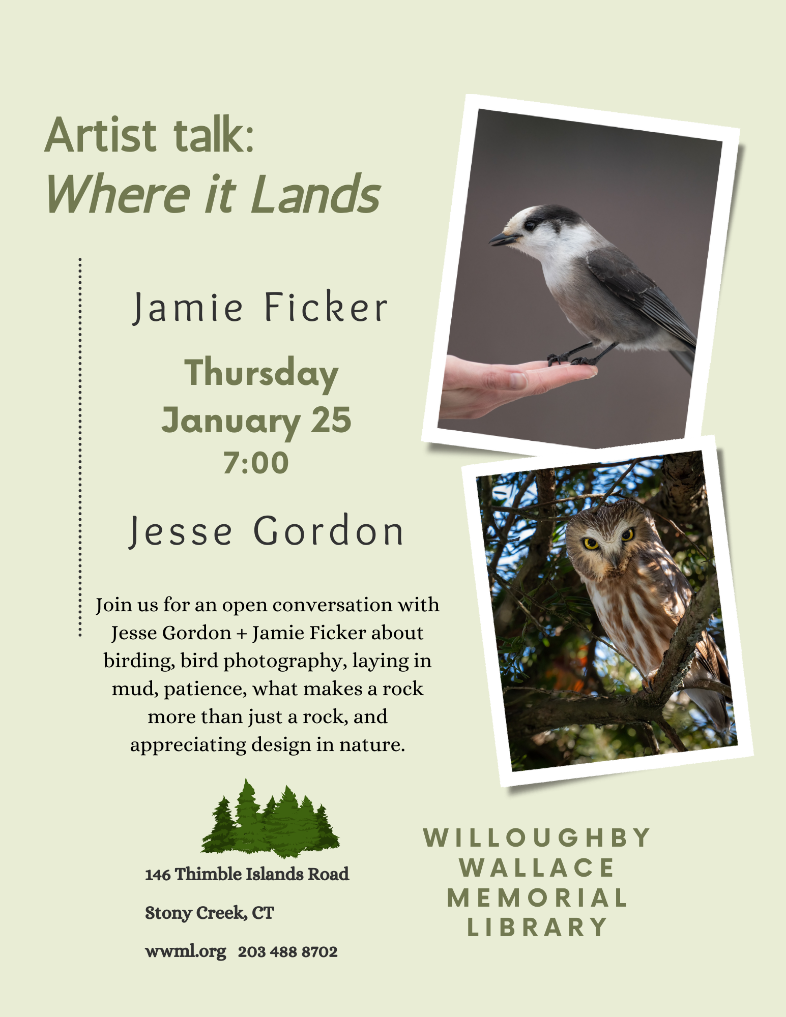 Artist Talk: Where it Lands with Jamie Ficker + Jesse Gordon ...