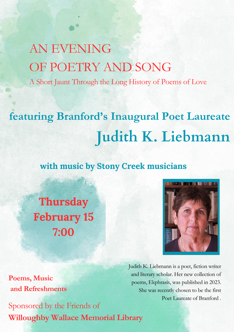 An Evening of Poetry and Song with Judith K. Liebmann, Branford's ...