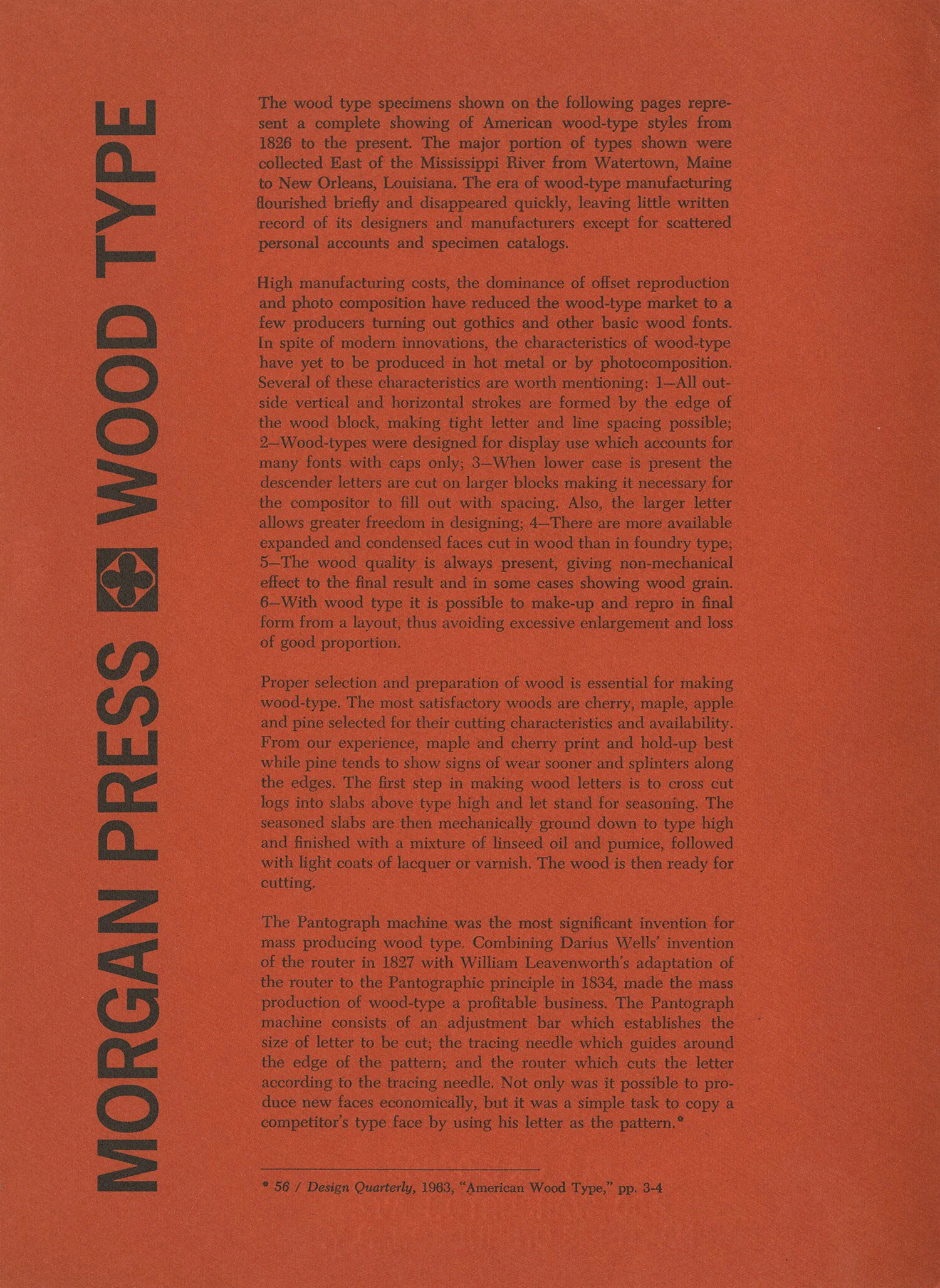 Morgan Press Wood Type Catalog — The Peculiar Manicule