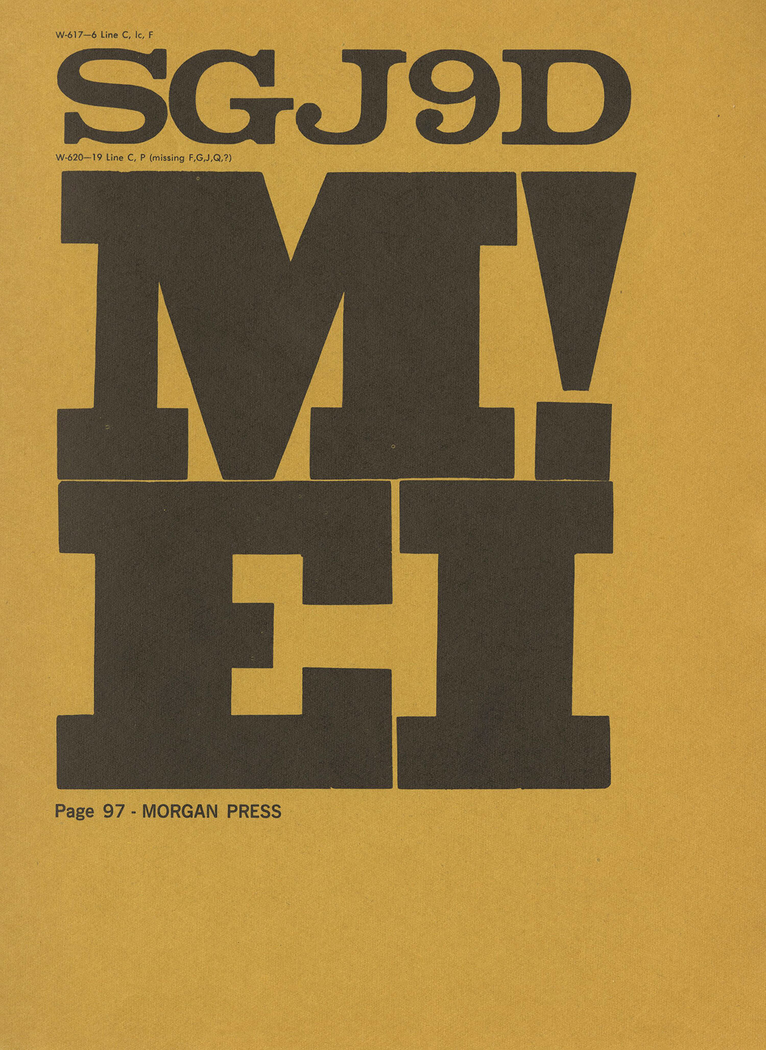 Morgan Press Wood Type Catalog — The Peculiar Manicule