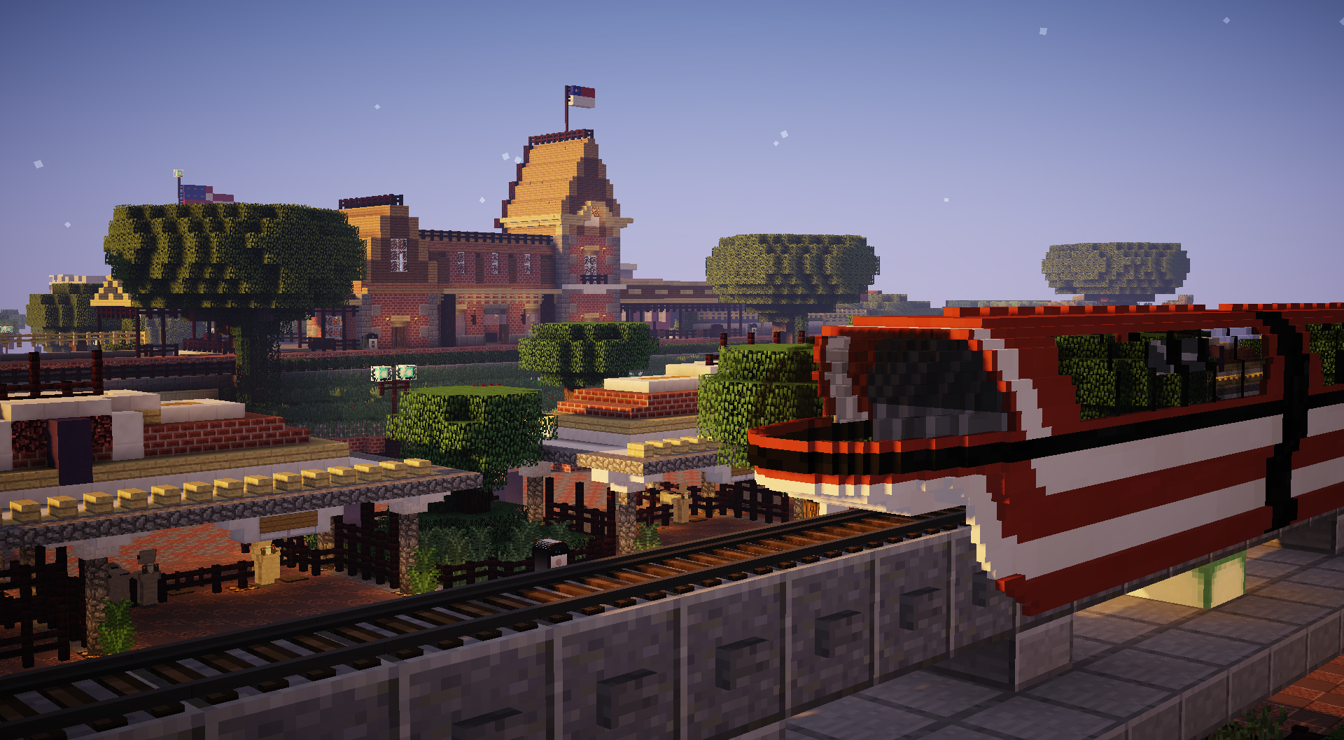 Minecraft Disney World Monorail