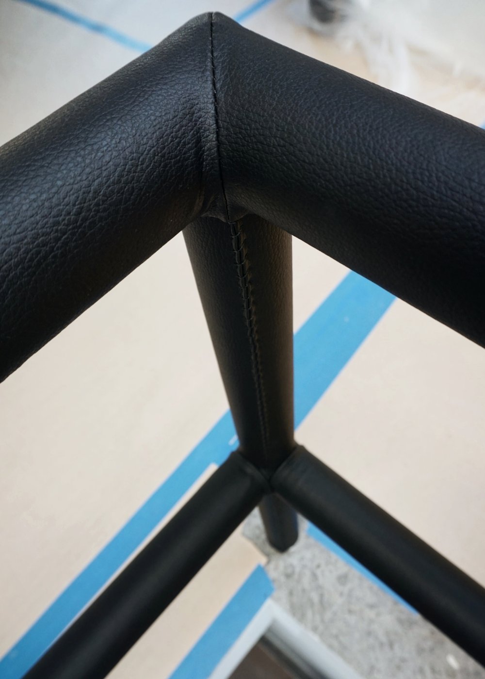 leather wrapped handrails — Architectural Leather Works