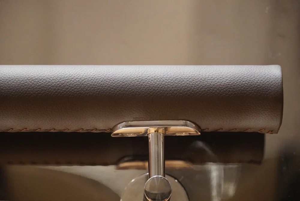 leather wrapped handrails — Architectural Leather Works