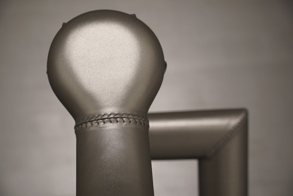leather wrapped handrails — Architectural Leather Works