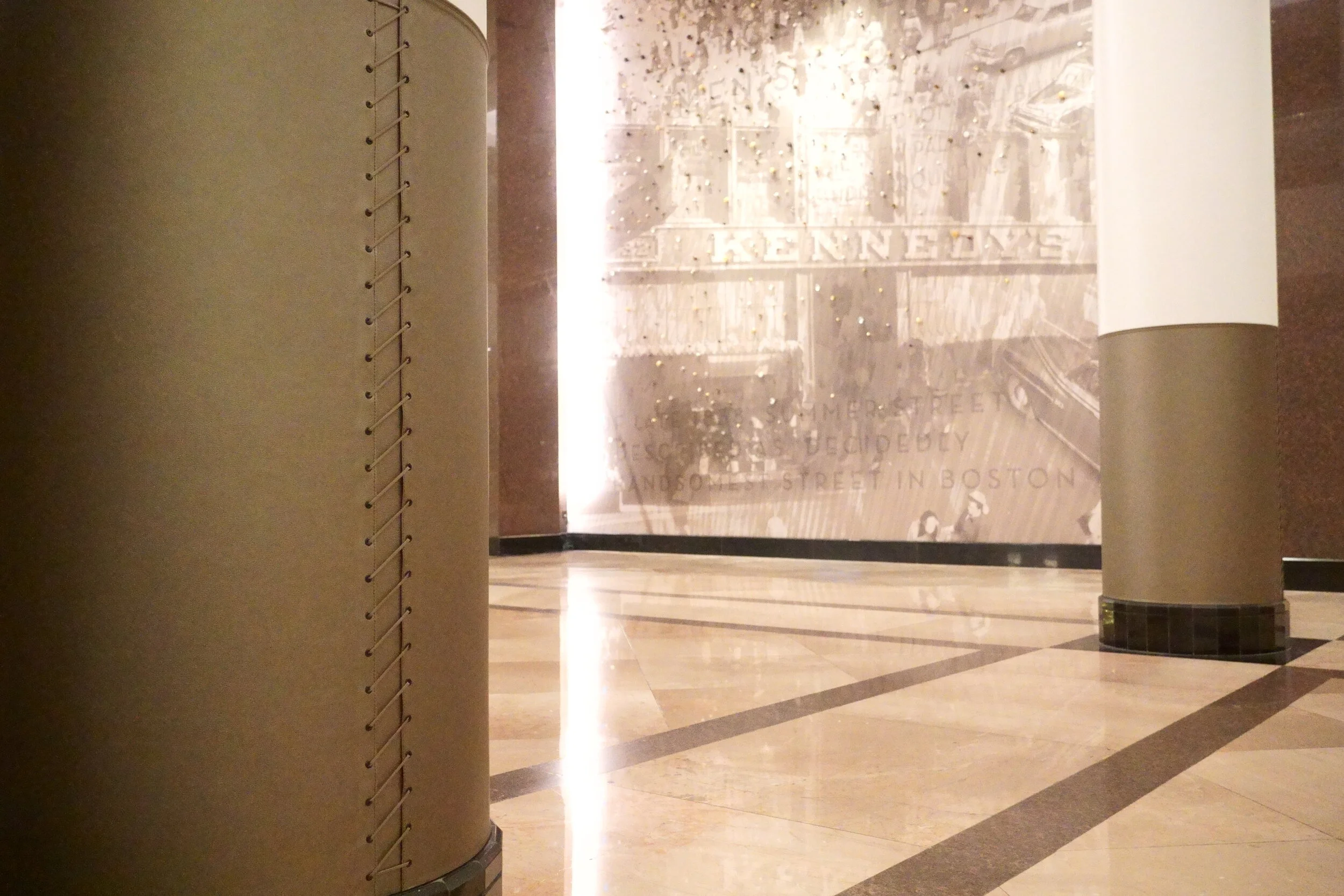 leather wrapped columns — Architectural Leather Works