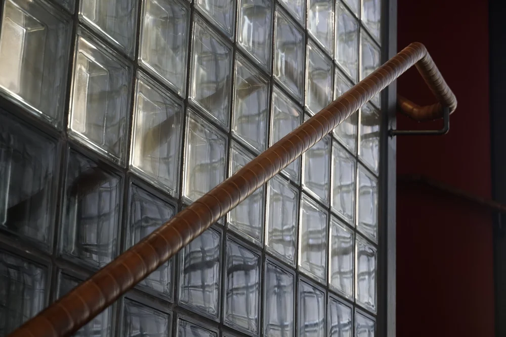 leather wrapped handrails — Architectural Leather Works