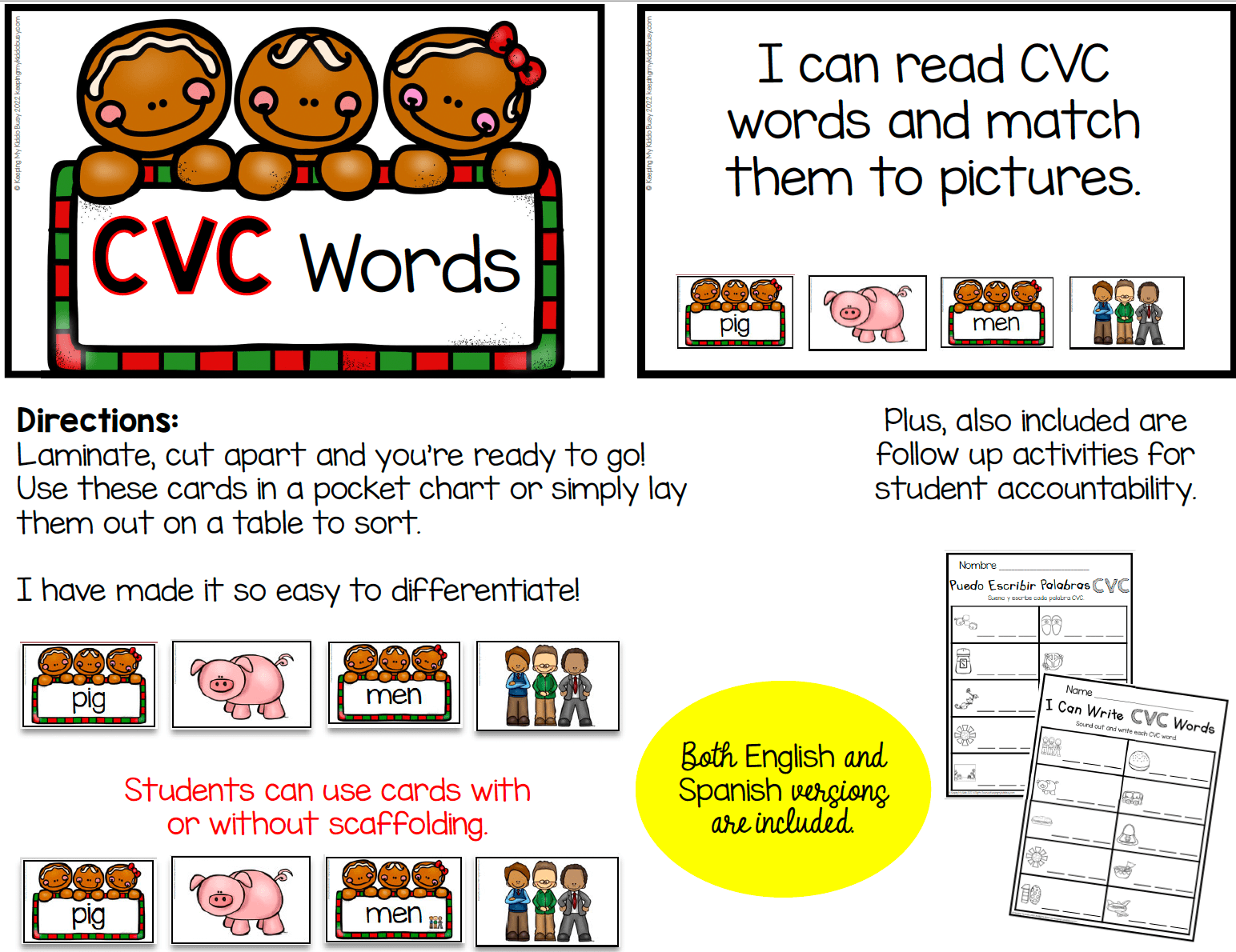 December Pocket Chart Centers — Keeping My Kiddo Busy