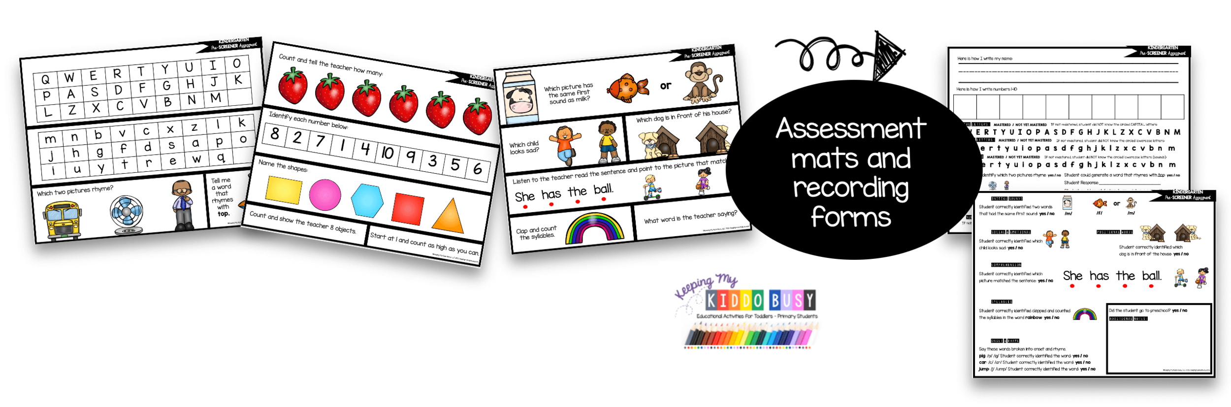 Kindergarten Roundup Orientation - FREE FORMS AND ACTIVITIES — Keeping ...