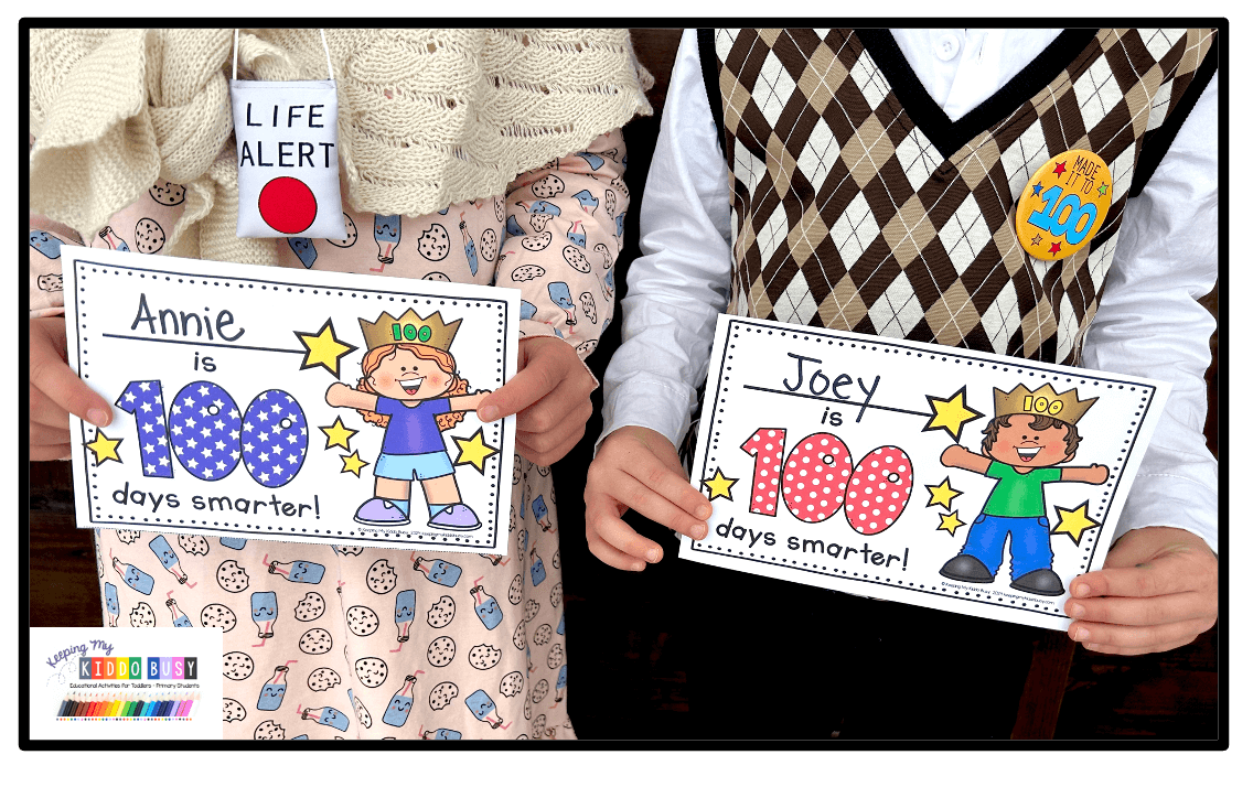 100 Days in School - Games Activities Crowns - Kindergarten - Preschool ...