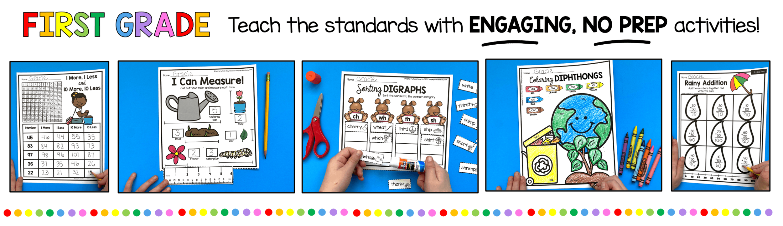 First Grade Activities for April FREE WORKSHEETS — Keeping My Kiddo Busy