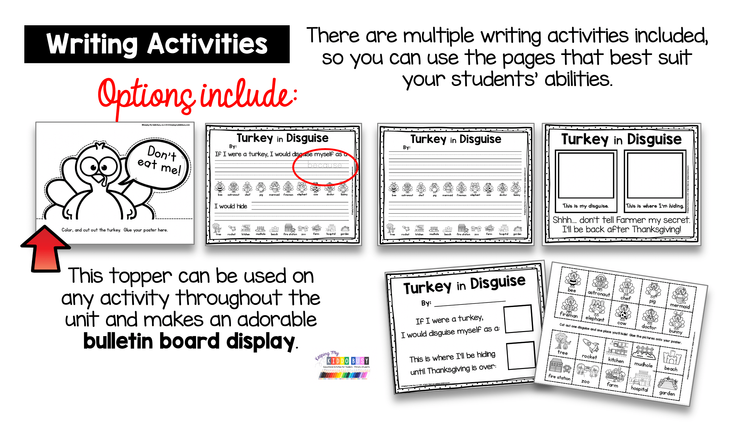 Turkey Trouble Activities and Crafts - FREE worksheets for Preschool ...