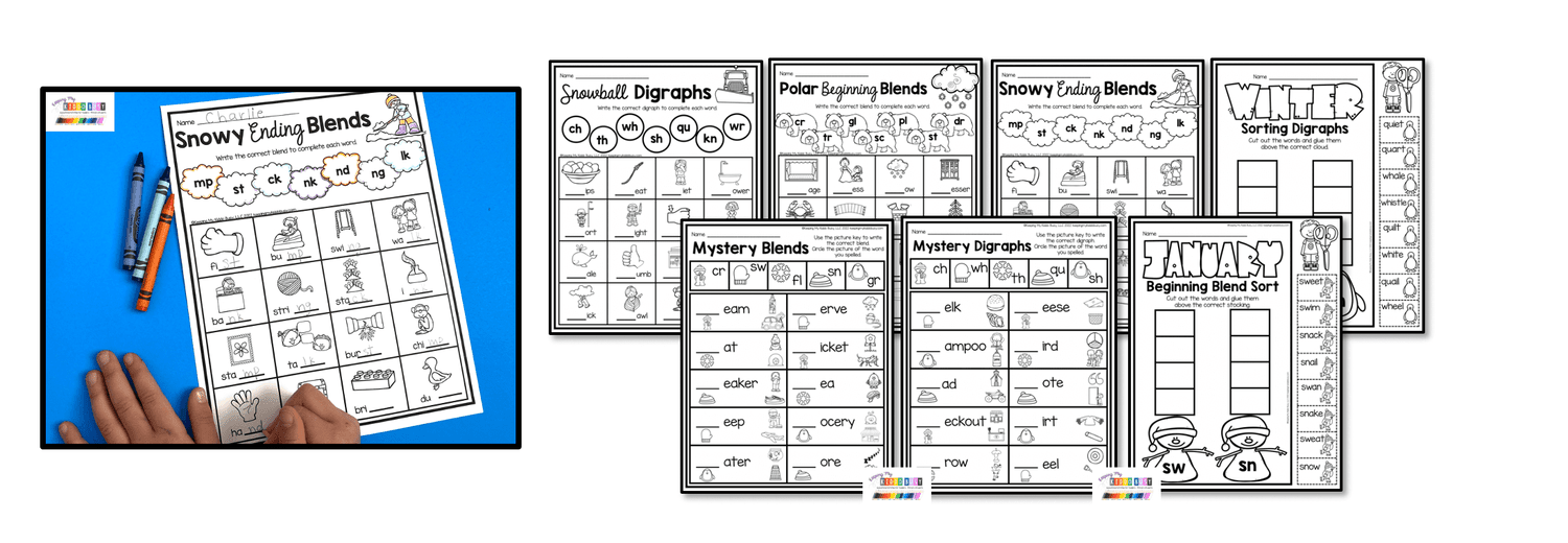 First Grade January Worksheets FREEBIES — Keeping My Kiddo Busy