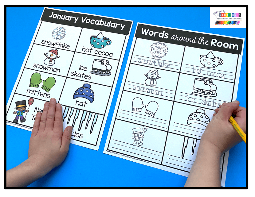 I See January Literacy Pack - Sight Words and Vocabulary WINTER ...